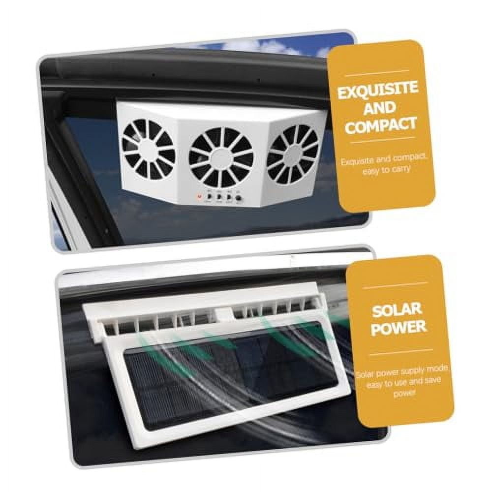 TOYANDONA Car Window Air Conditioner Solar Car Exhaust Fan Solar ...