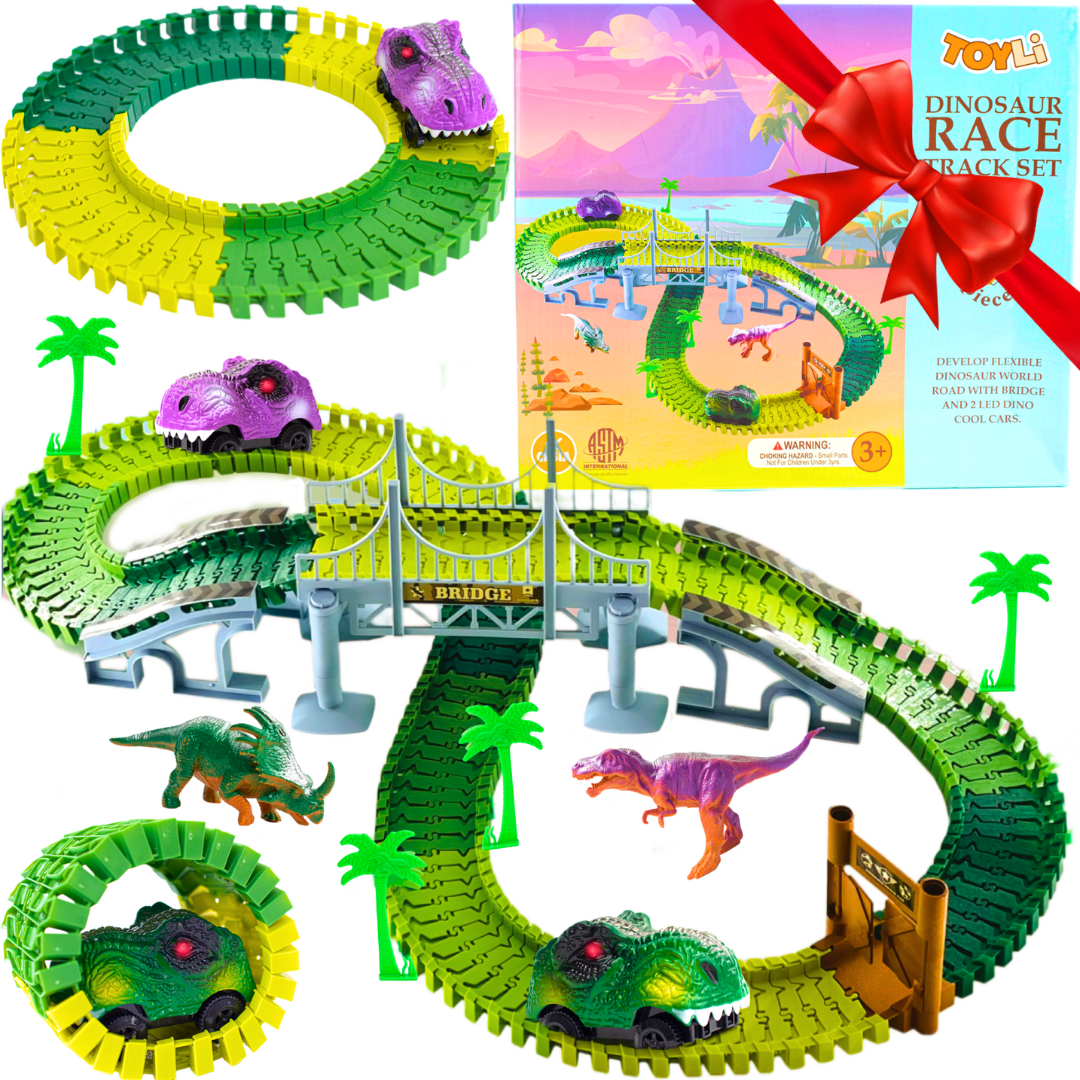 Magic Tracks 11ft Bendable, Flexible, and Glowing Racetrack As Seen on ...