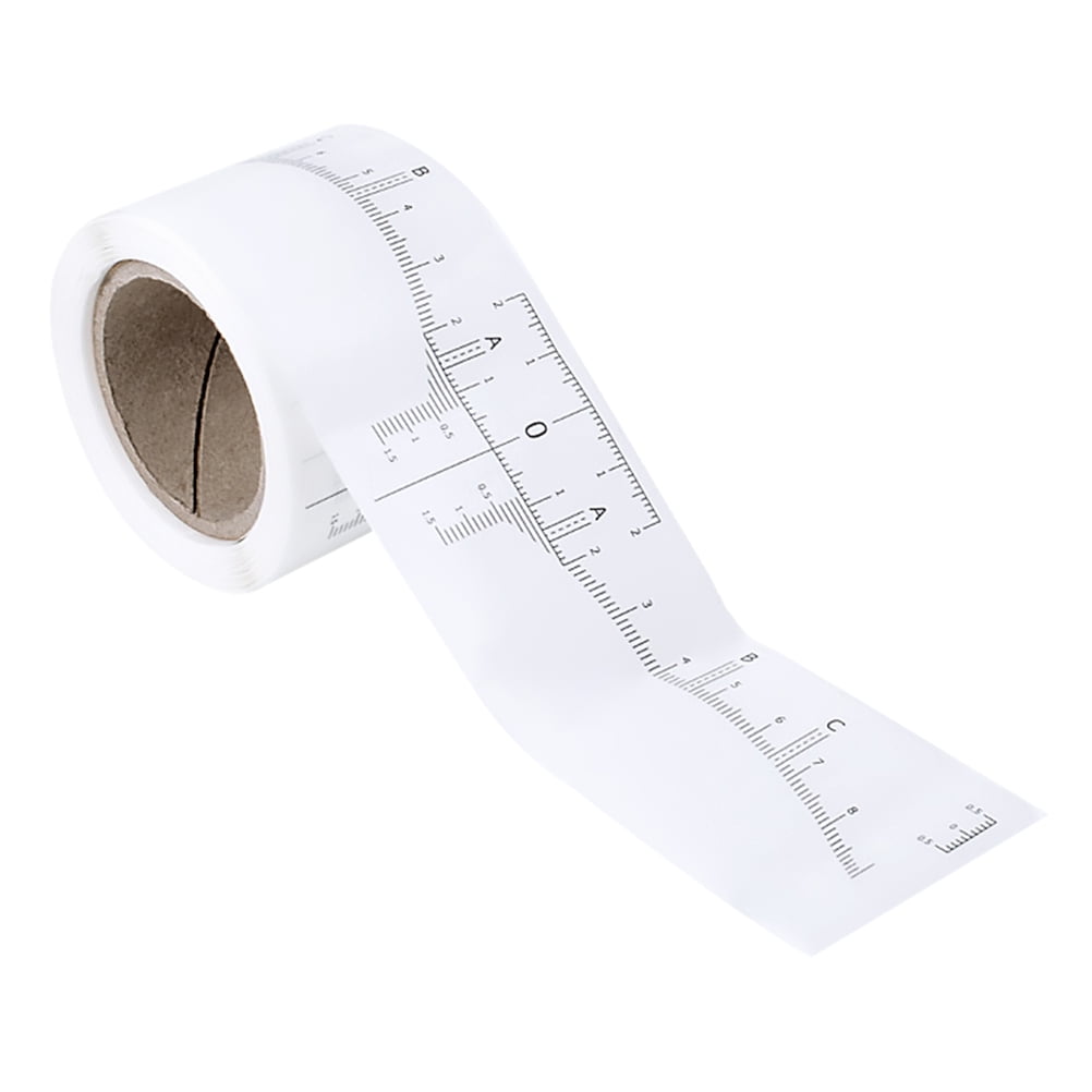 TOYMYTOY 1 Roll of Eyebrow Scale Ruler Sticker Disposable Eyebrow ...