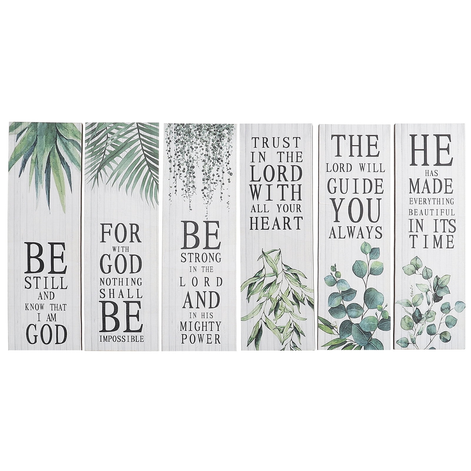 TOYMYTOY 1 Set of Bible Verses Wall Decor Scripture Wall Art Wooden ...