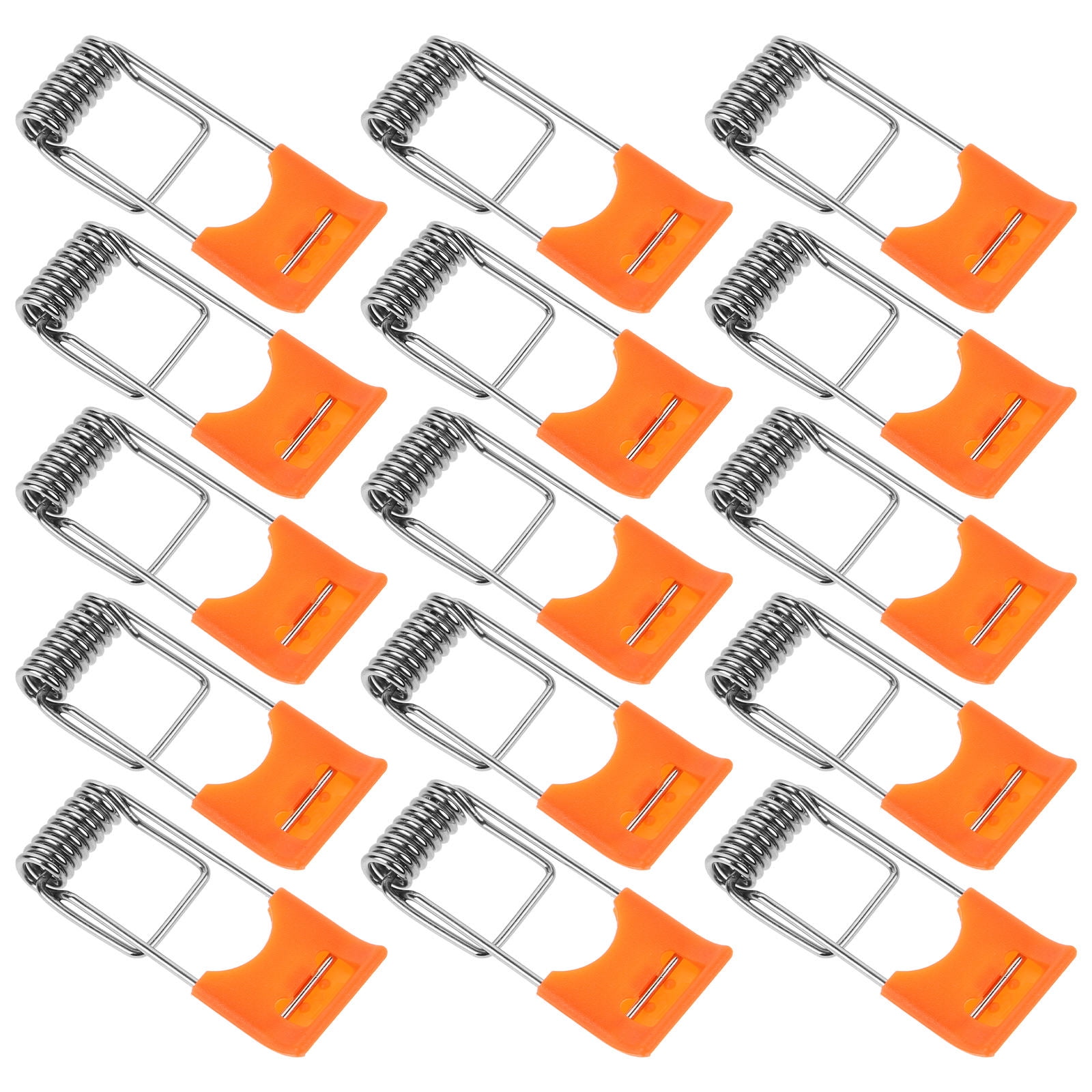 TOYMYTOY 100Pcs Orange Spring Clips Recessed Lighting with Sturdy ...