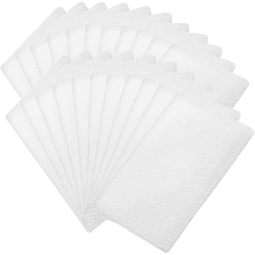 TOYMYTOY Waterproof Card Sleeves for Teachers and Students White PVC ...