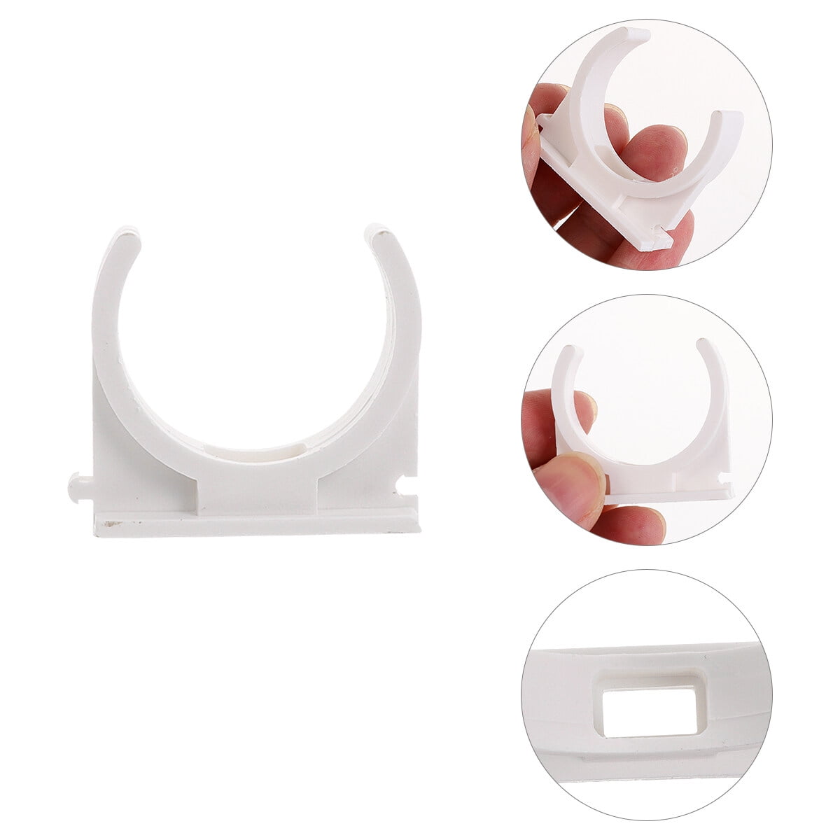 TOYMYTOY 100Set PVC Pipe Support Clips For Pipe Setup Durable Design ...