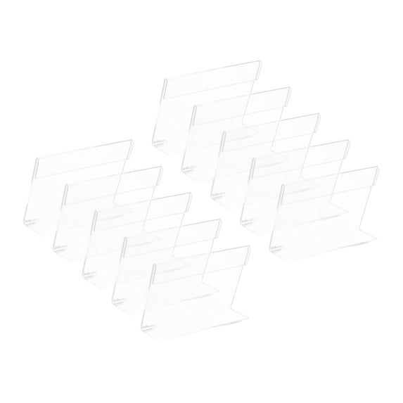 TOYMYTOY Sign Holder Stand Price Display Holder Acrylic 10Pcs - Walmart.com