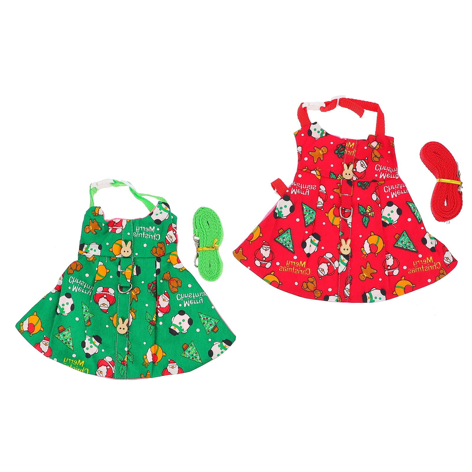 TOYMYTOY 2 Set of Lovely Rabbit Harness Pulling Strap Pet Vest Xmas ...