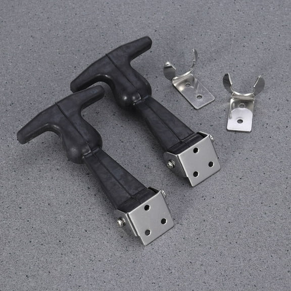Rubber T-Handle Latches for Toolboxes and Hatches in Black and Orange