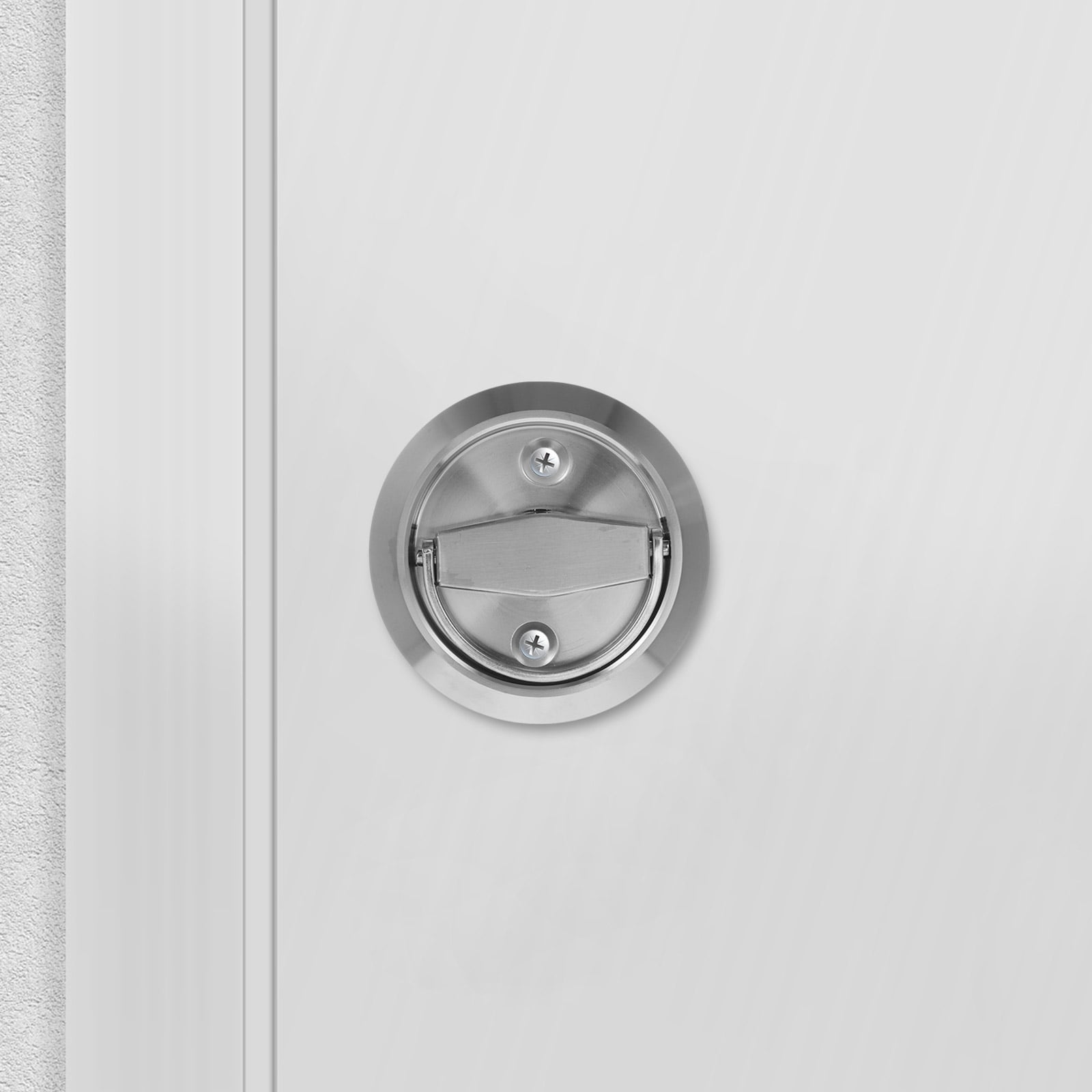 TOYMYTOY Folding Handle Cabinet Pull Ring Stainless Steel Silver 2pcs/Set - Walmart.com