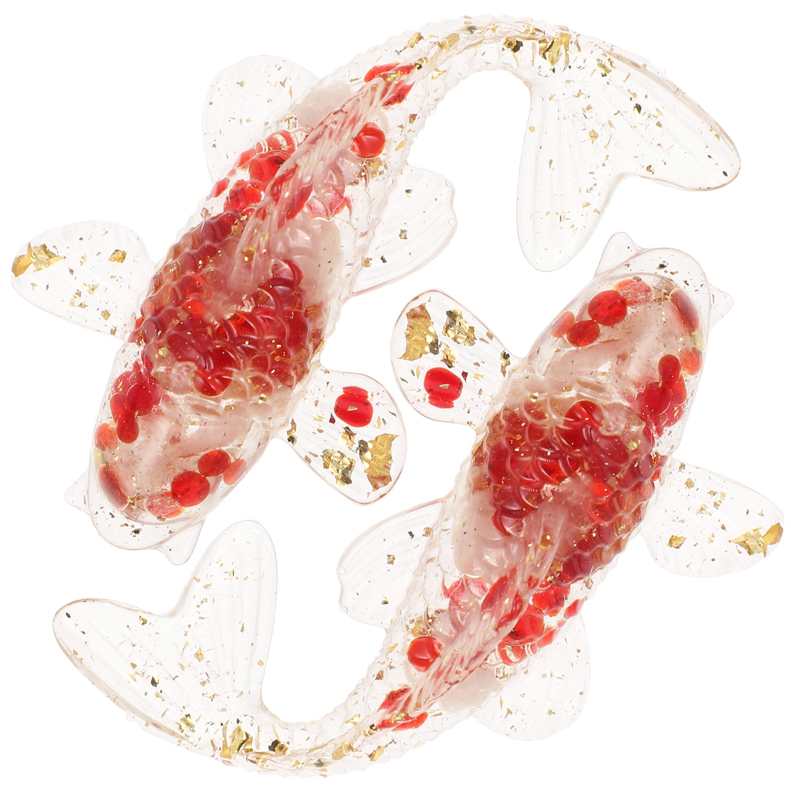 TOYMYTOY 2pcs Small Crystal Fish Figure Crystal Fish Figurine Table ...