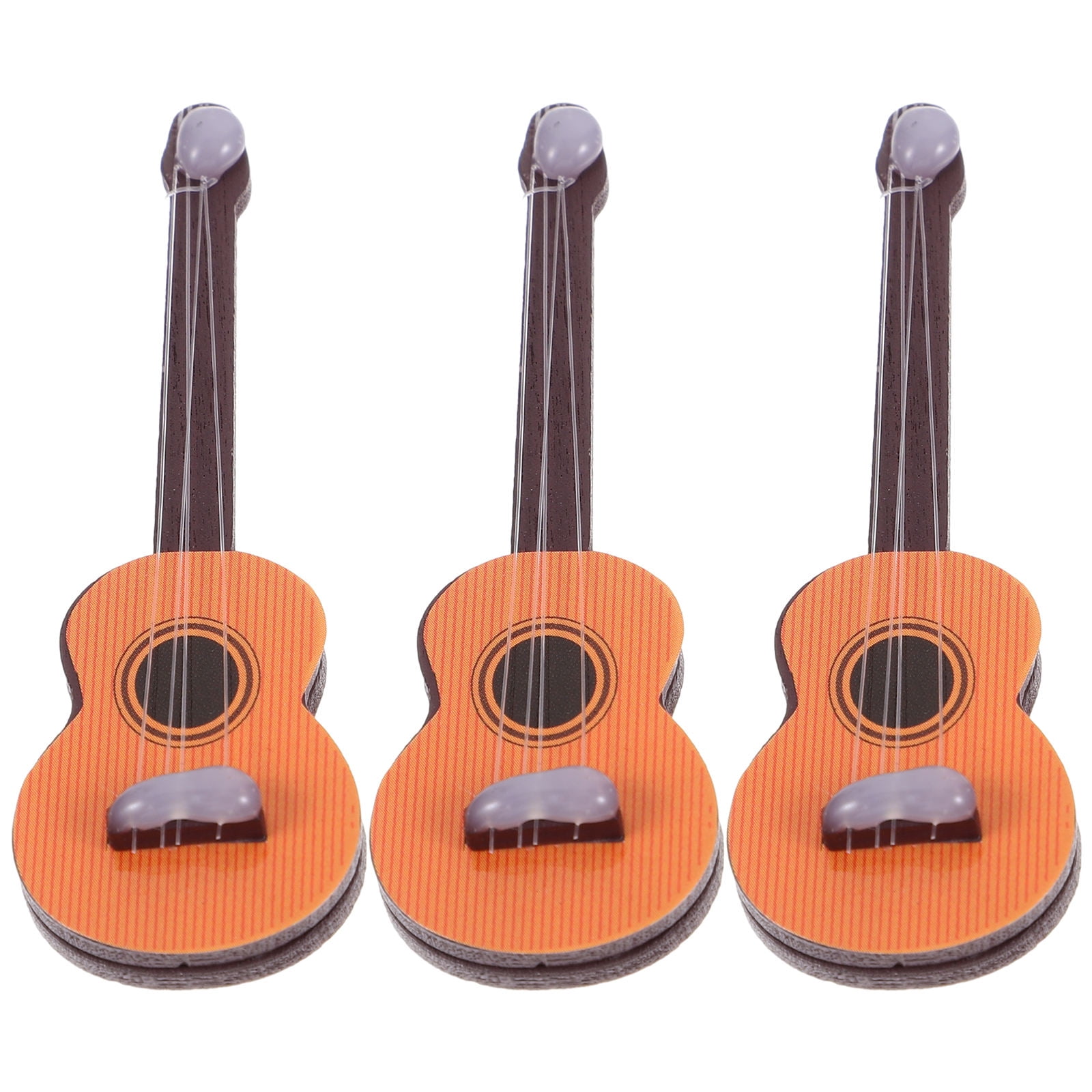 TOYMYTOY 3Pcs Guitar Shape Mini Guitar Models Multi Wood Photo Prop ...