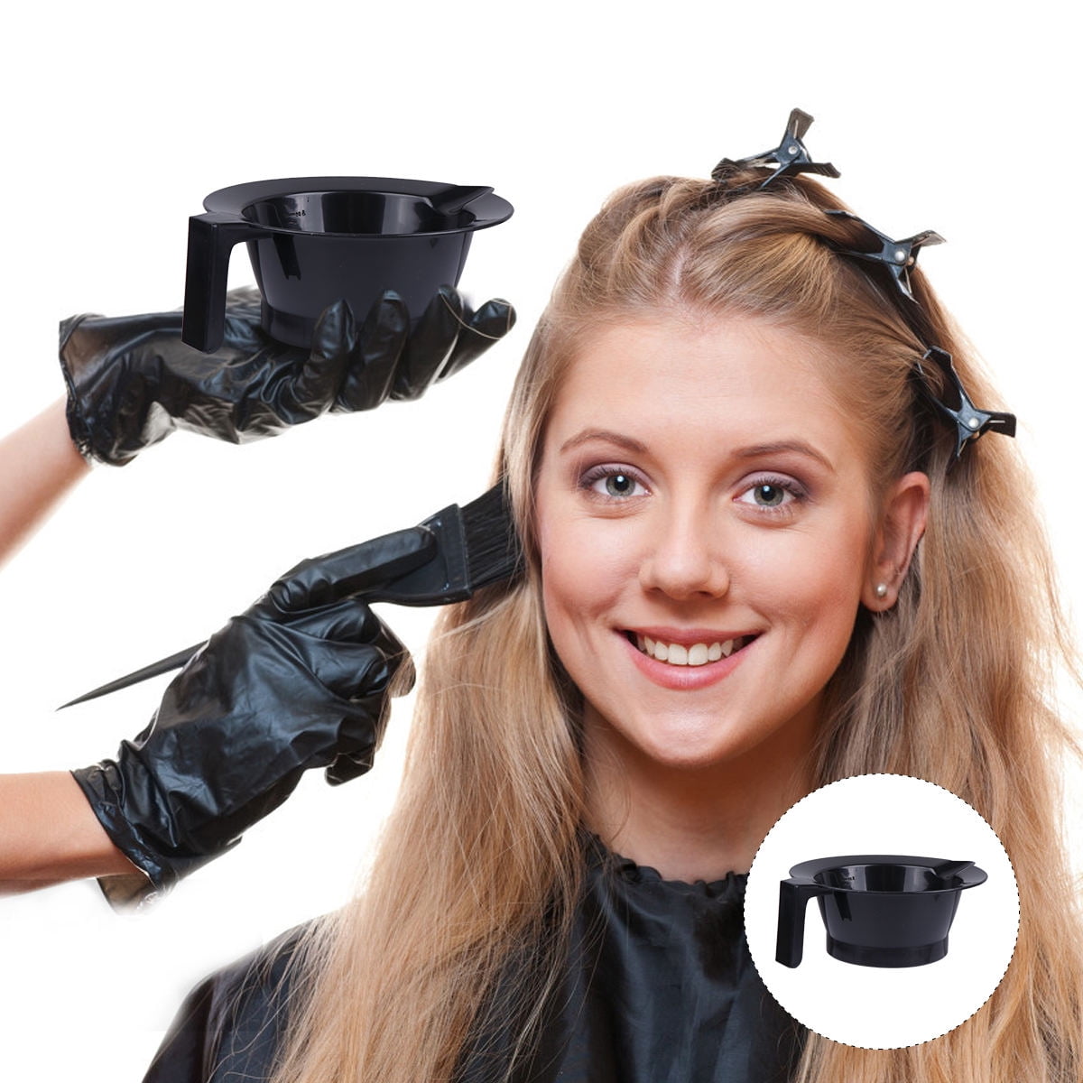 TOYMYTOY 4Set Plastic Salon Shampoo Bowl Black Hair Dyeing for Hair ...