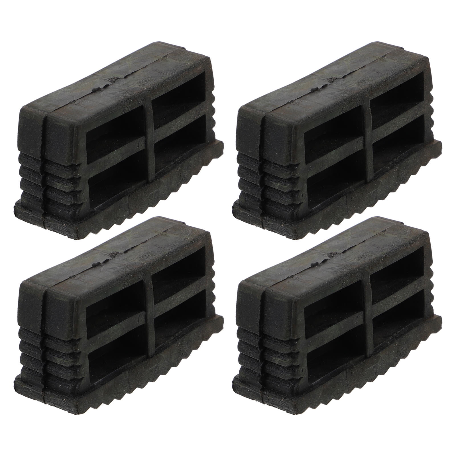 TOYMYTOY 4pcs Ladder Foot Pads Rubber Non-skid Black for Stability ...