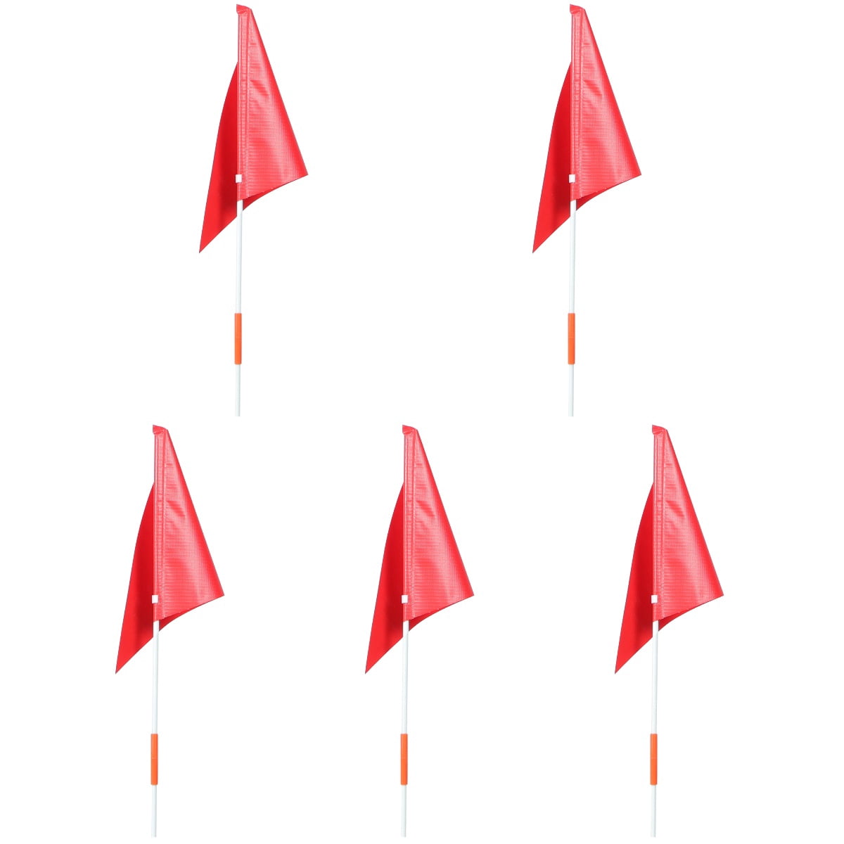 Tineasur 1Set Convenient Red Bike Riding Flag with Pole Strong Wind ...