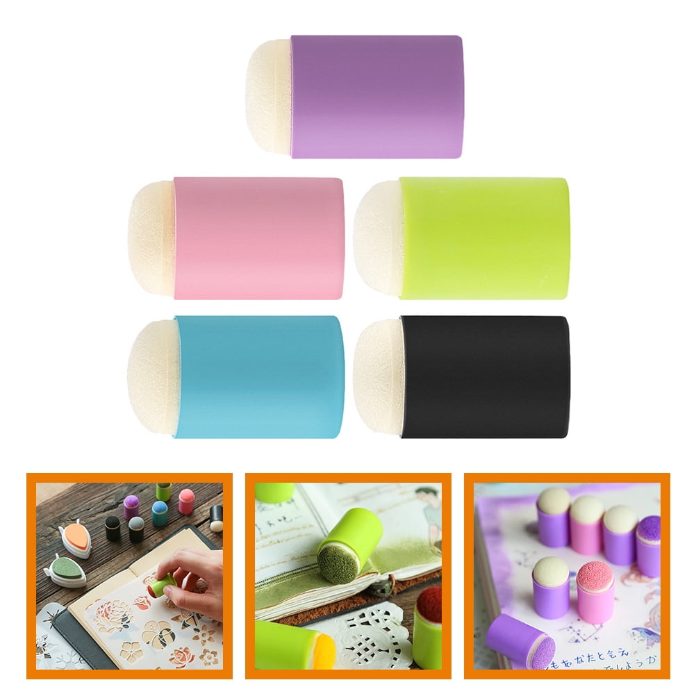 TOYMYTOY 5Pcs Round Finger Daubers Set Assorted Color for DIY Graffiti ...