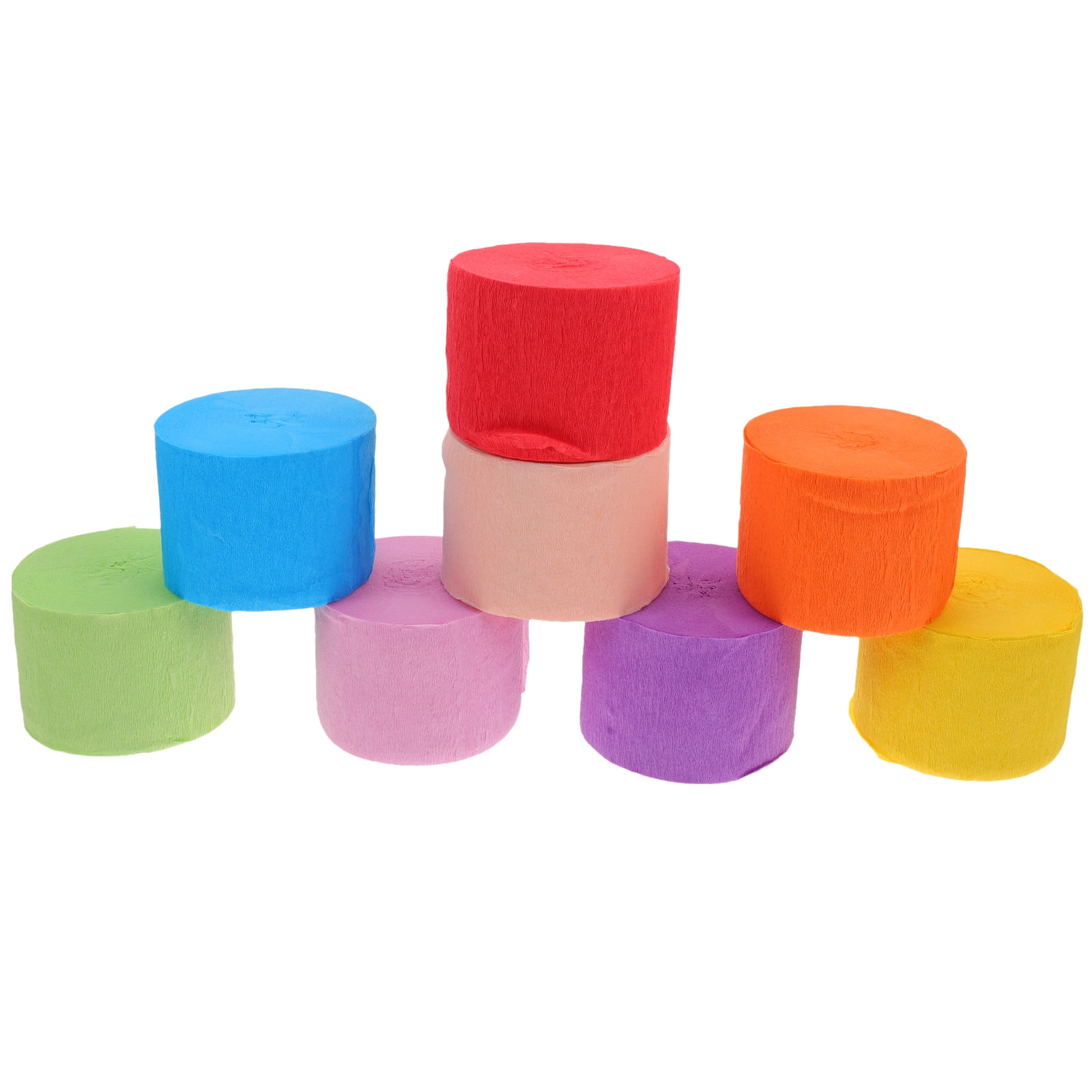 UPGRATOR Crepe Paper Bulk Yellow For Diy Crafts 8 Rolls 984In - Walmart.com