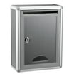 Wall Mounted Mailbox with Combination Lock, Steel Cover Metal MailBox ...