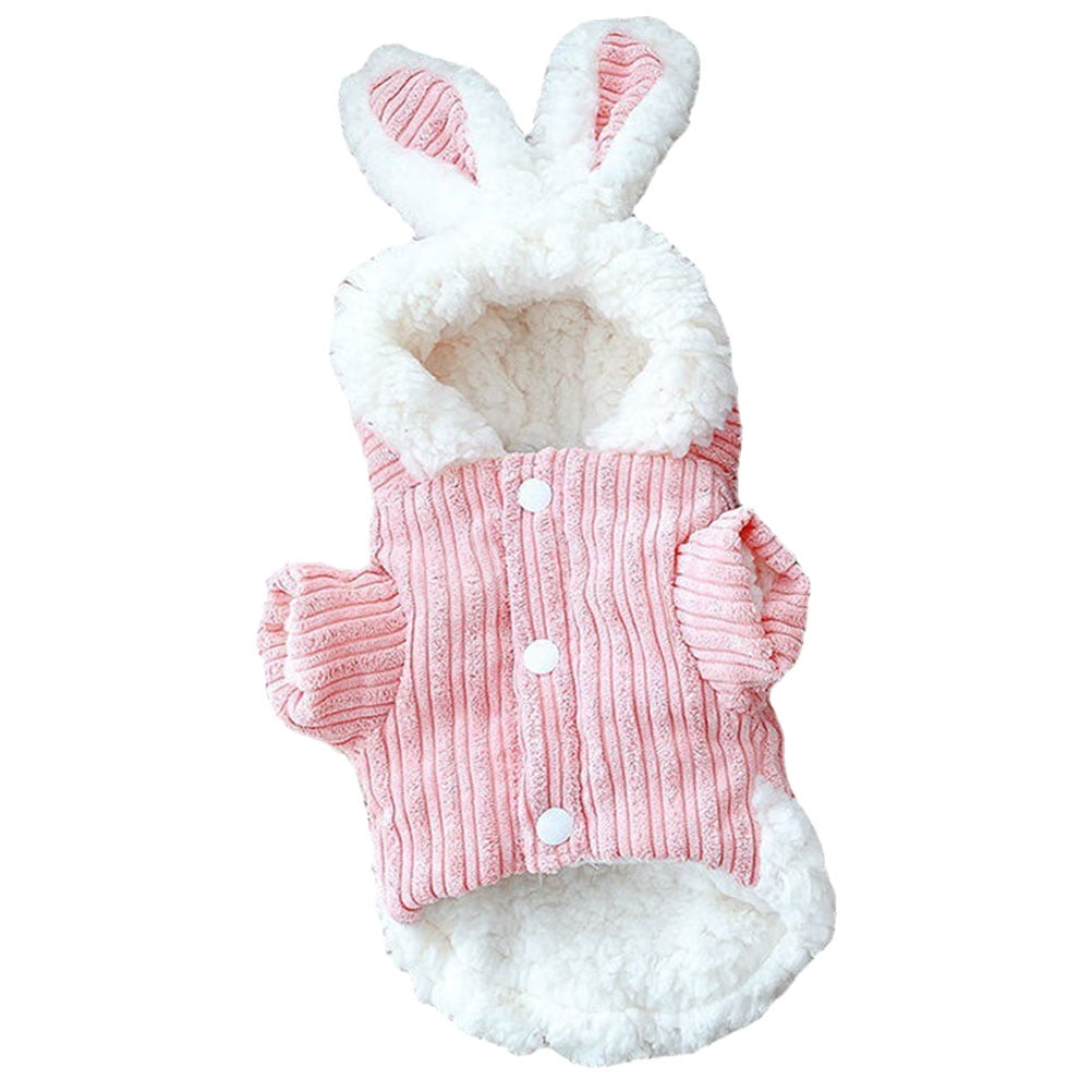 TOYMYTOY Dog Hoodie Dog Clothes Warm Cozy Dog Coat Puppy Bunny Costume Warm Keeping Dog Hoodie ...
