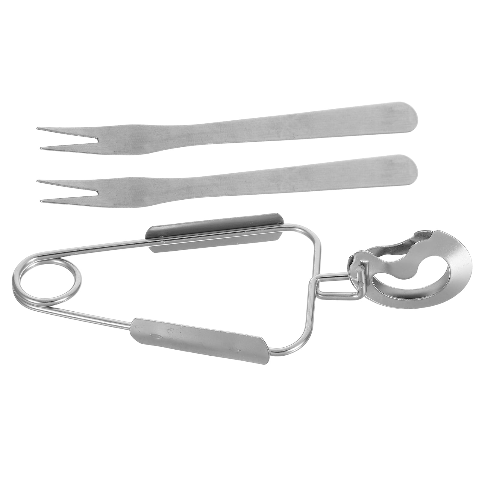 TOYMYTOY Stainless Steel Snail Tong and Fork Set, Ergonomic Design ...