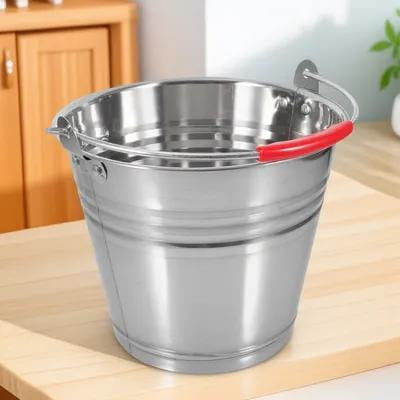 TOYMYTOY Heavy Capacity Stainless Steel Milk Bucket with Lid for Farm ...