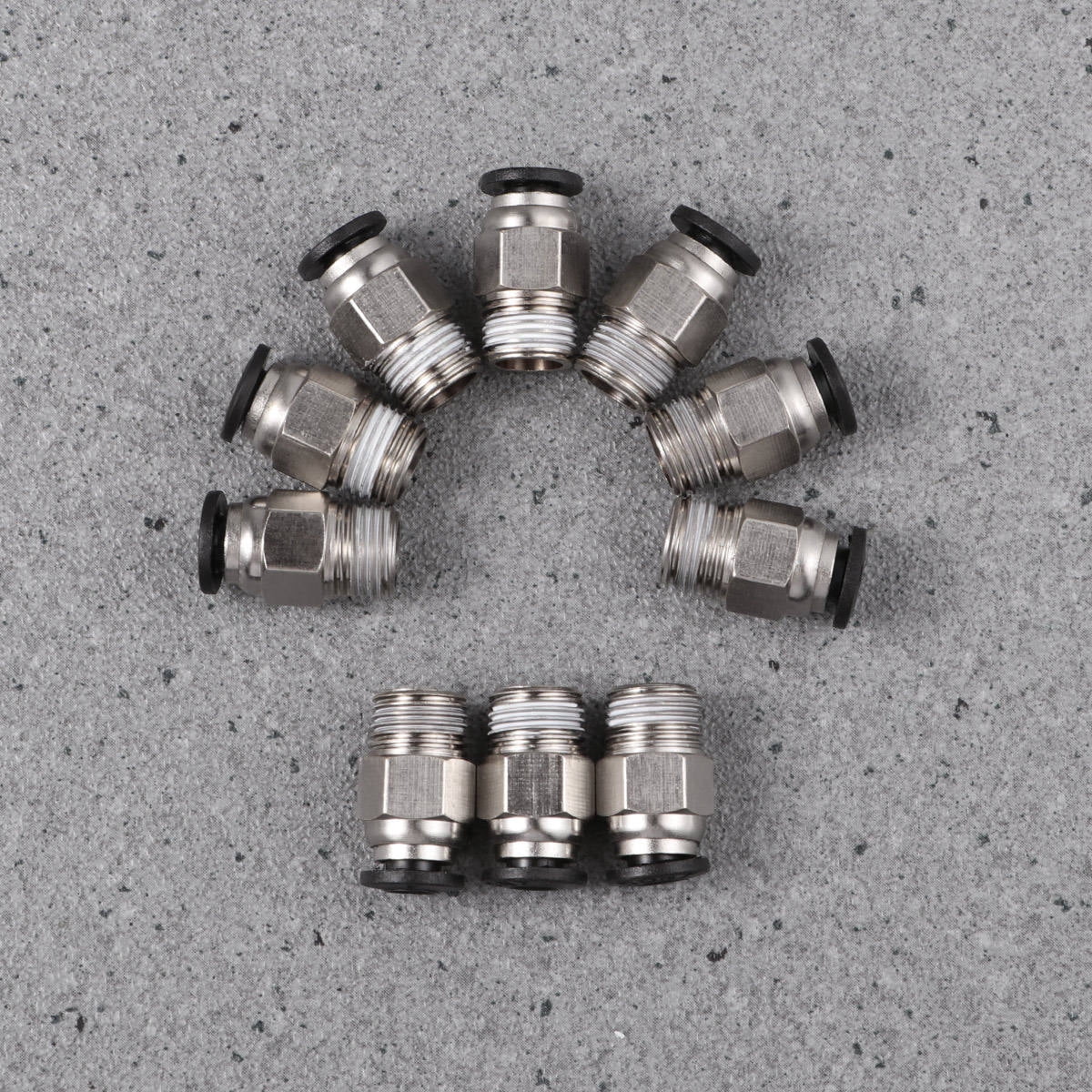 TOYMYTOY 10Pcs Male Straight Ptfe Fitting Connector for 3D Printer ...