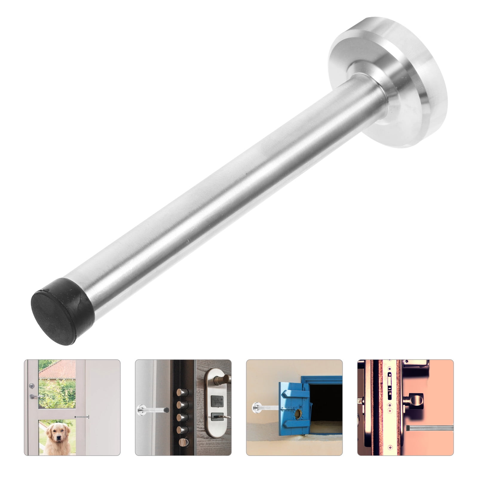 TOYMYTOY Small Door Stop Silver Rectangular Protects Walls From Damage ...