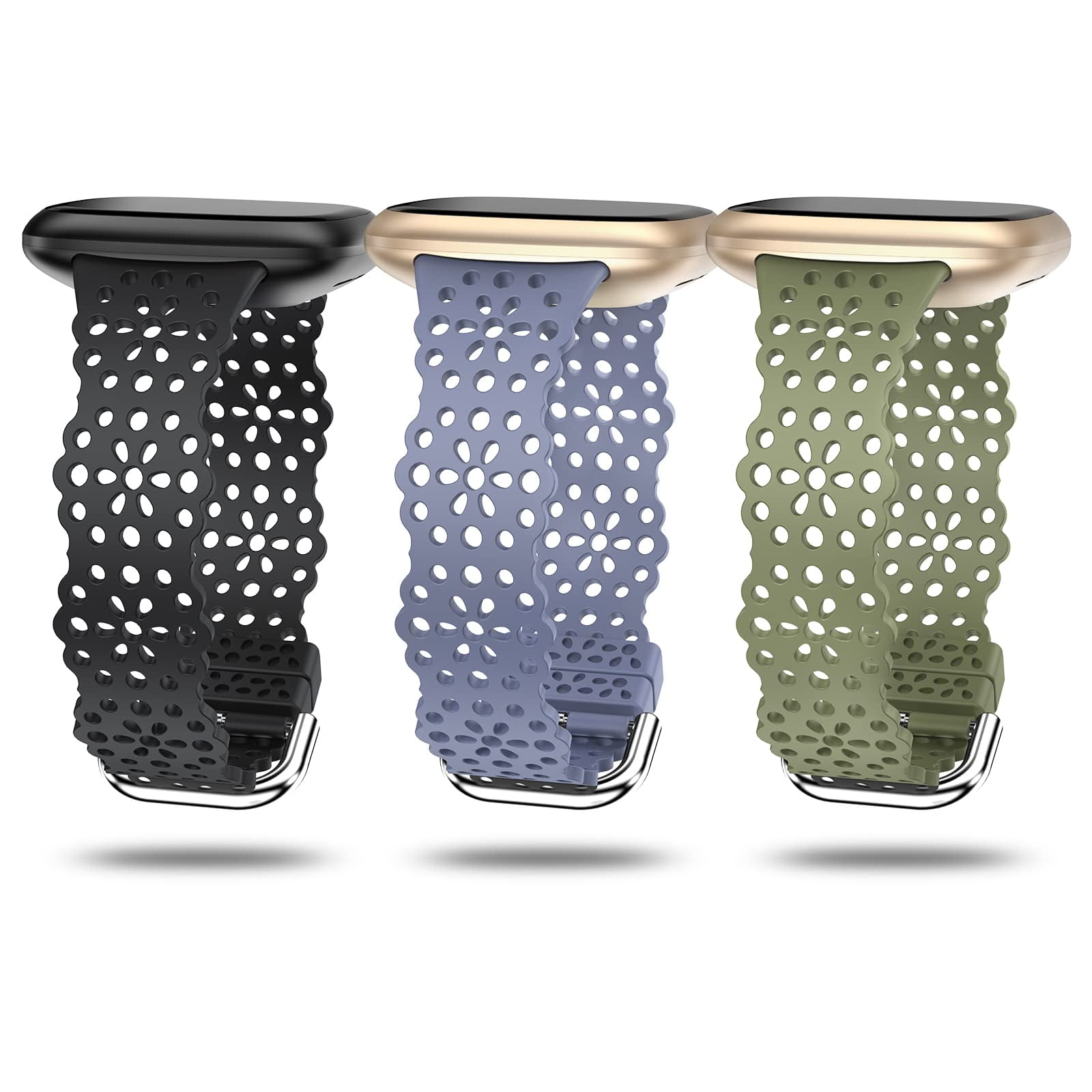 TOYOUTHS 3 Packs Compatible with Sense/Sense 2 Band/Versa 3/Versa 4 ...