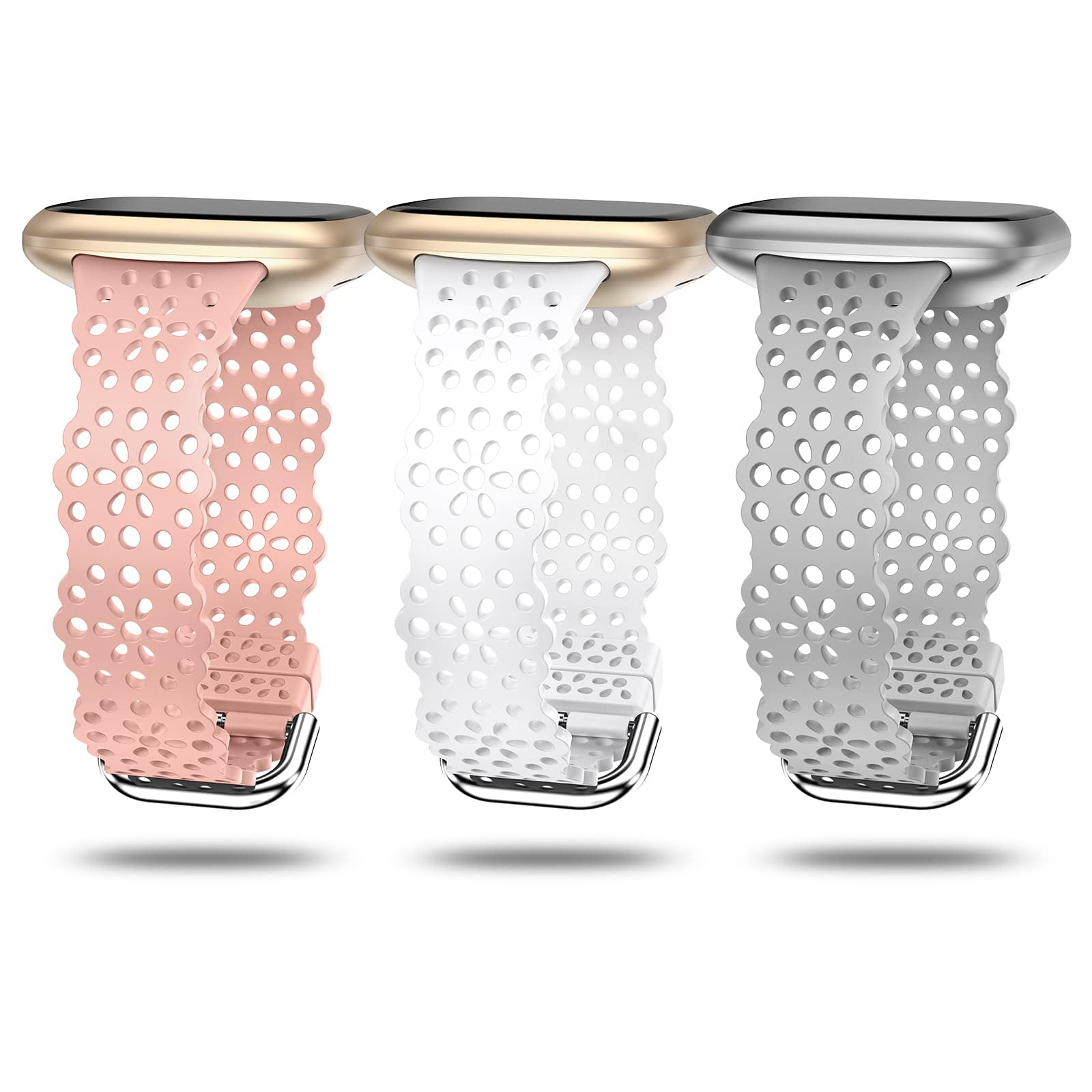 TOYOUTHS 3 Packs Compatible with Sense/Sense 2 Band/Versa 3/Versa 4 ...