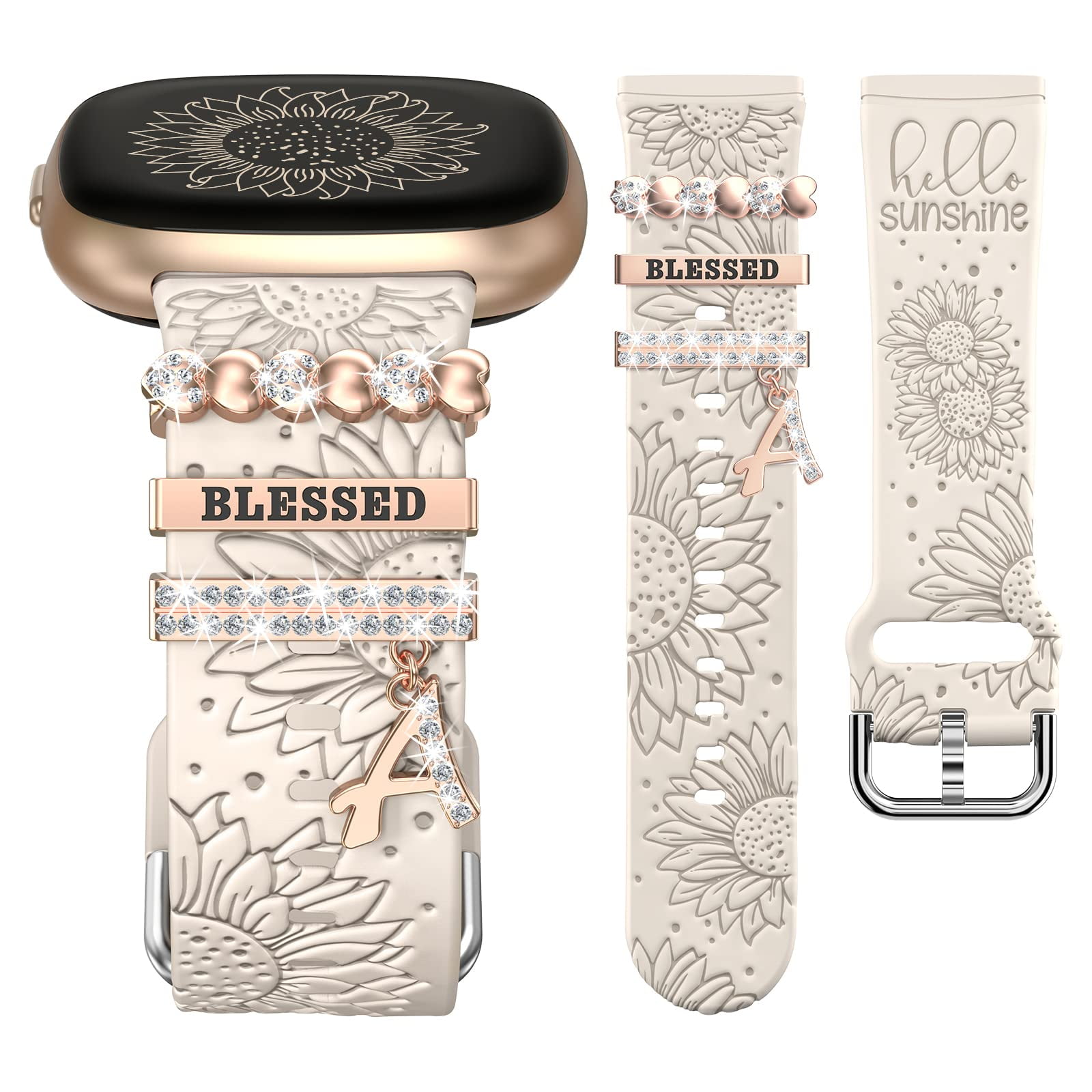 TOYOUTHS Decorative Ring Loop Compatible with Versa 4/Versa 3/Sense 2 ...