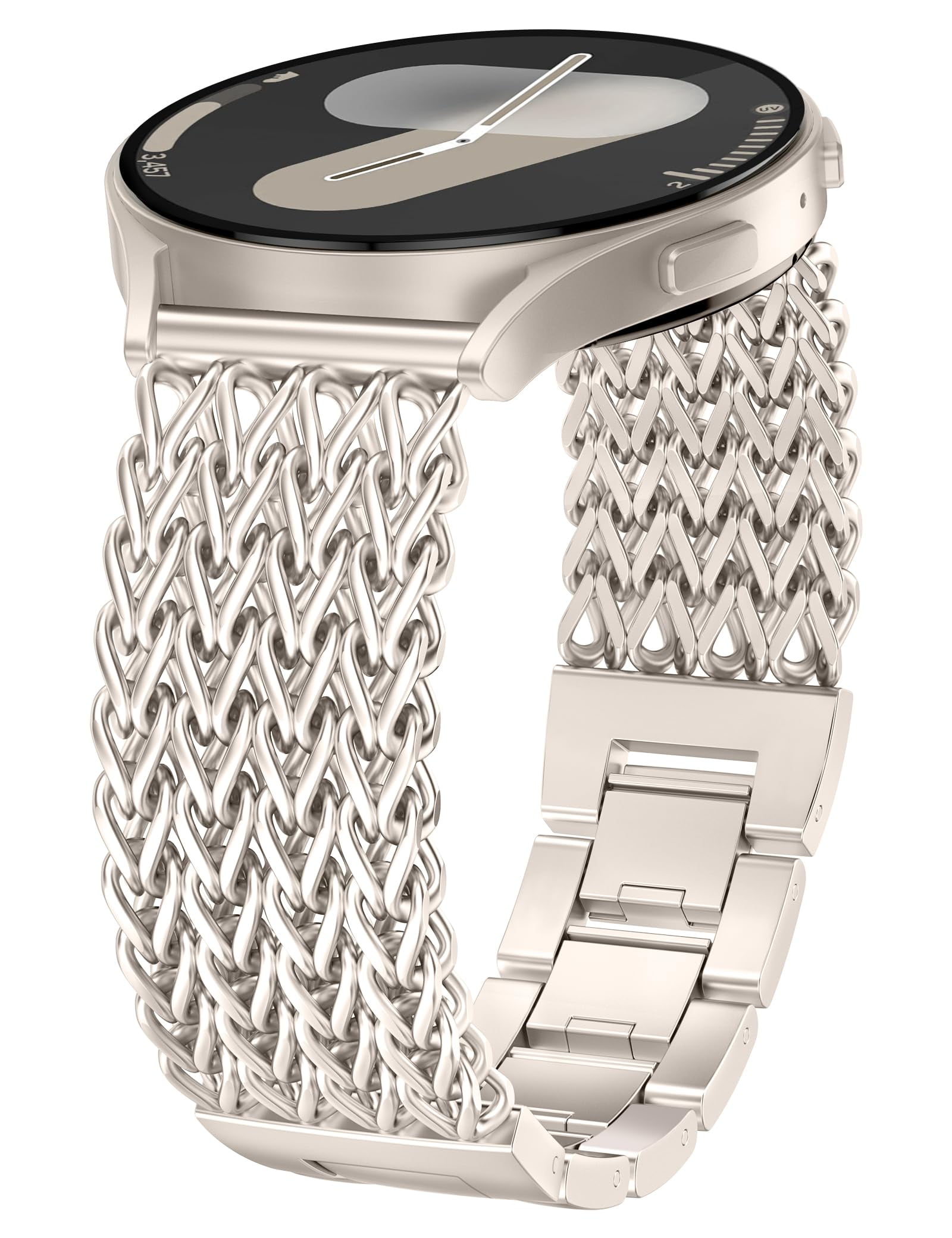 TOYOUTHS Dressy Metal Watch Band Compatible with Samsung Galaxy Watch 7 ...