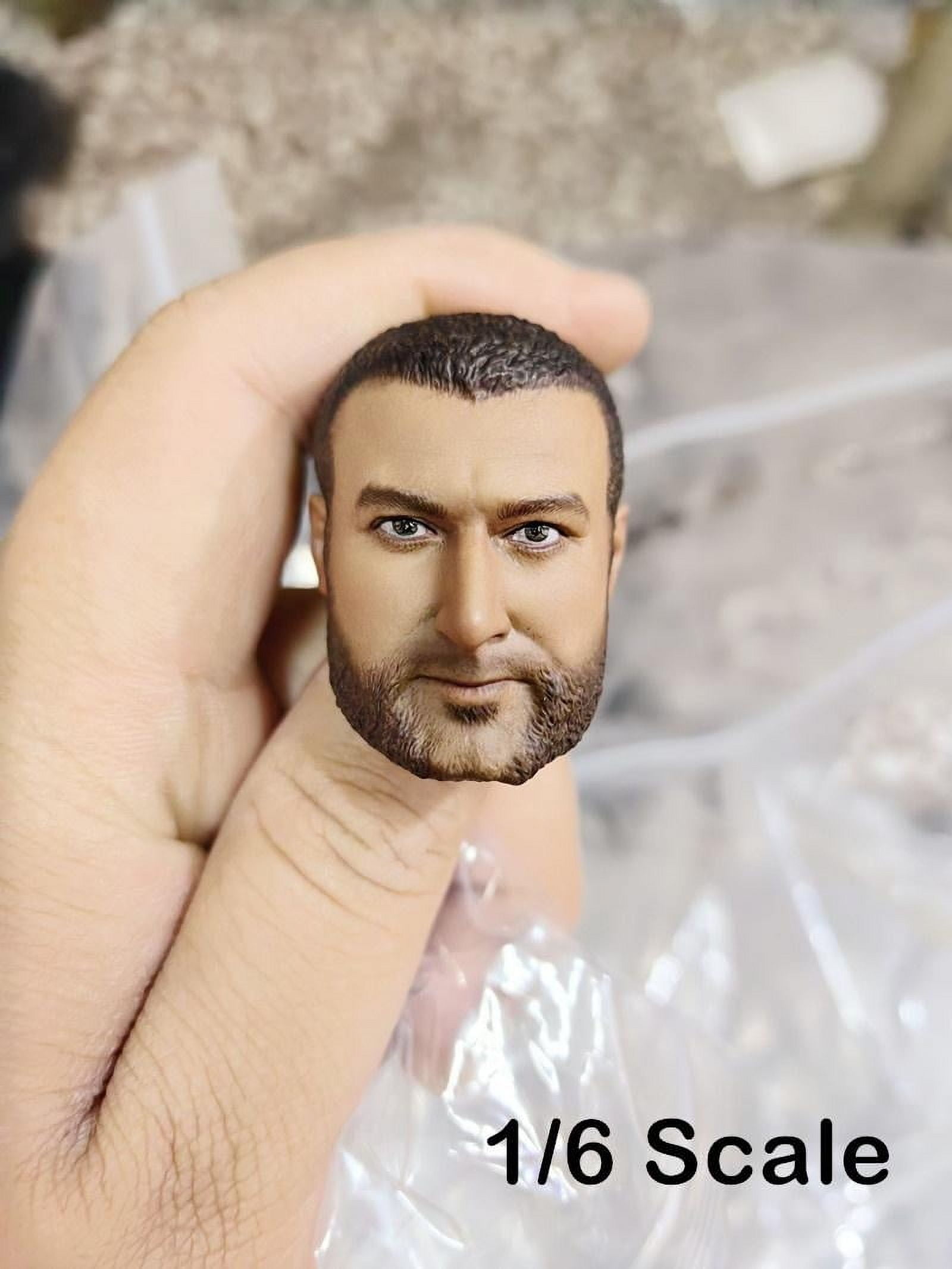 TOYS 1/6 Scale Short Hair Male Head Sculpt for 12" Action Figure Body ...