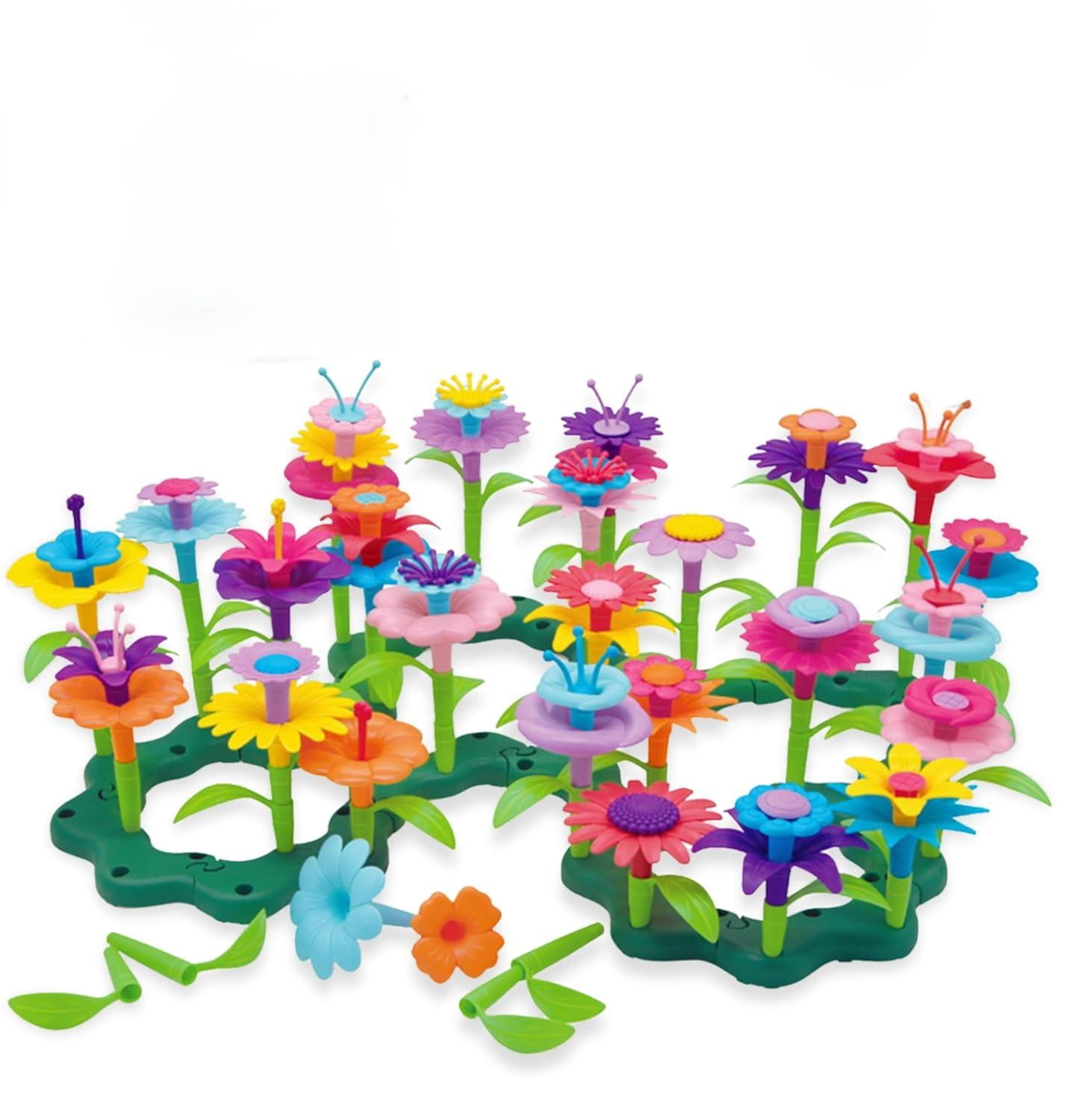TOYVELT Flower Garden Building Set for Girls - 148-Piece STEM Toy with ...