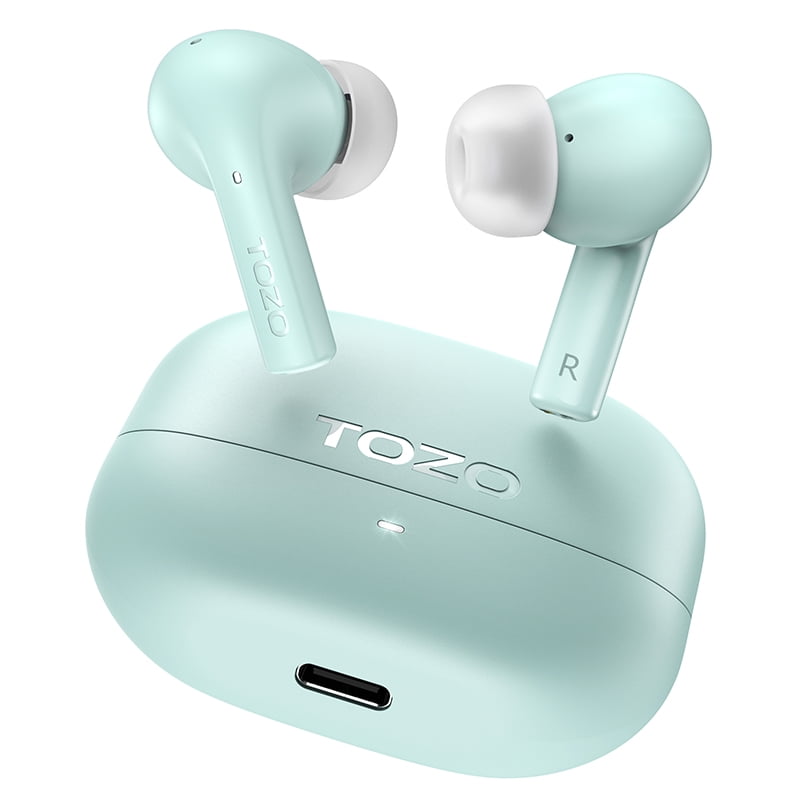 TOZO E2 Mini Wireless Earbuds Bluetooth 5.3 Headphones 2 Mics AI Call ENC Waterproof In-Ear ...