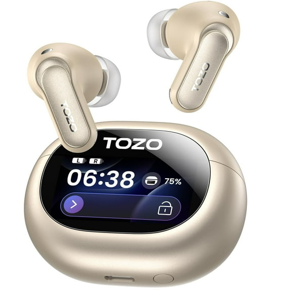 TOZO NC20 Pro Active Noise Cancelling Wireless Earbuds with Smart Touch Screen, LDAC Hi-Res ...