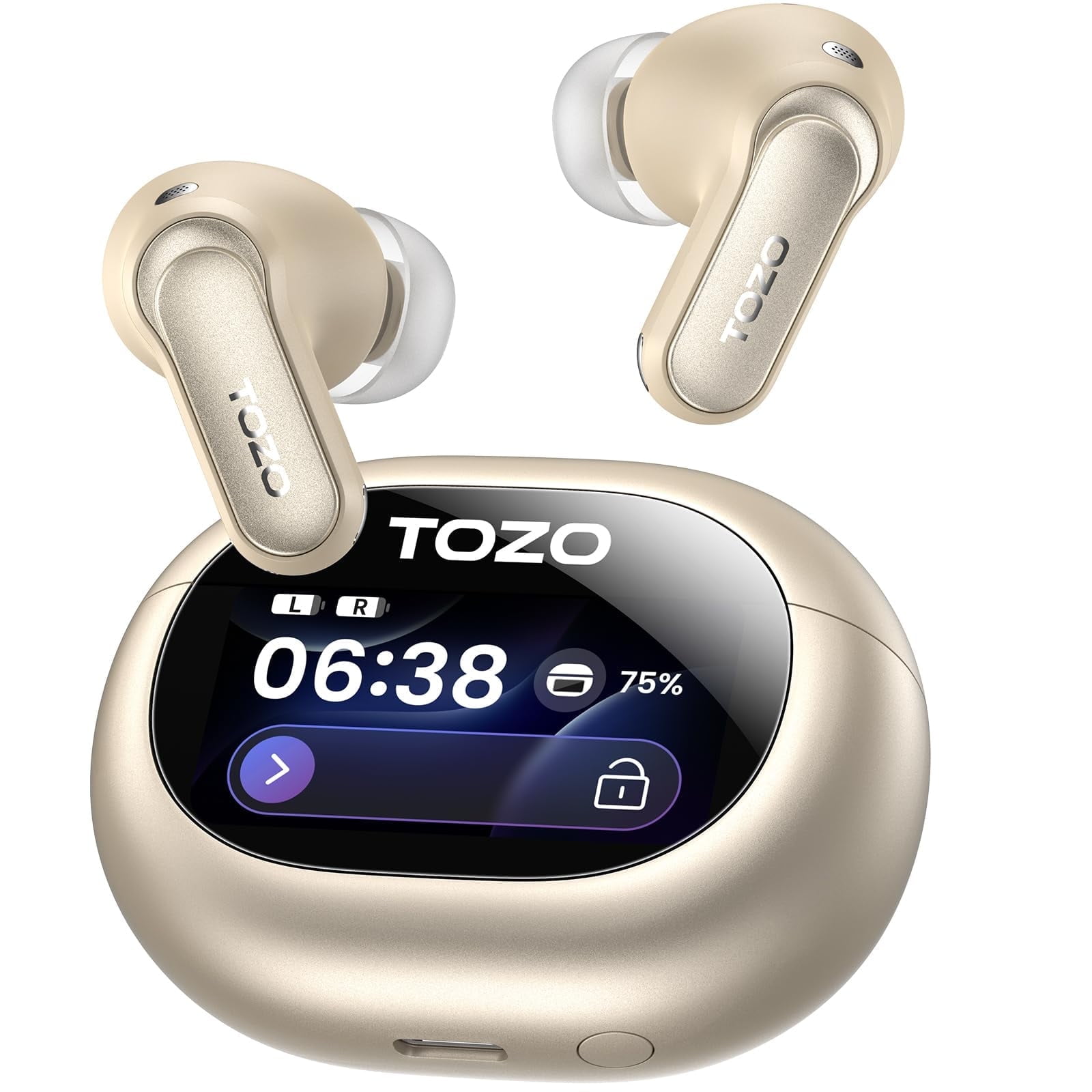 TOZO NC20 Pro Active Noise Cancelling Wireless Earbuds with Smart Touch ...