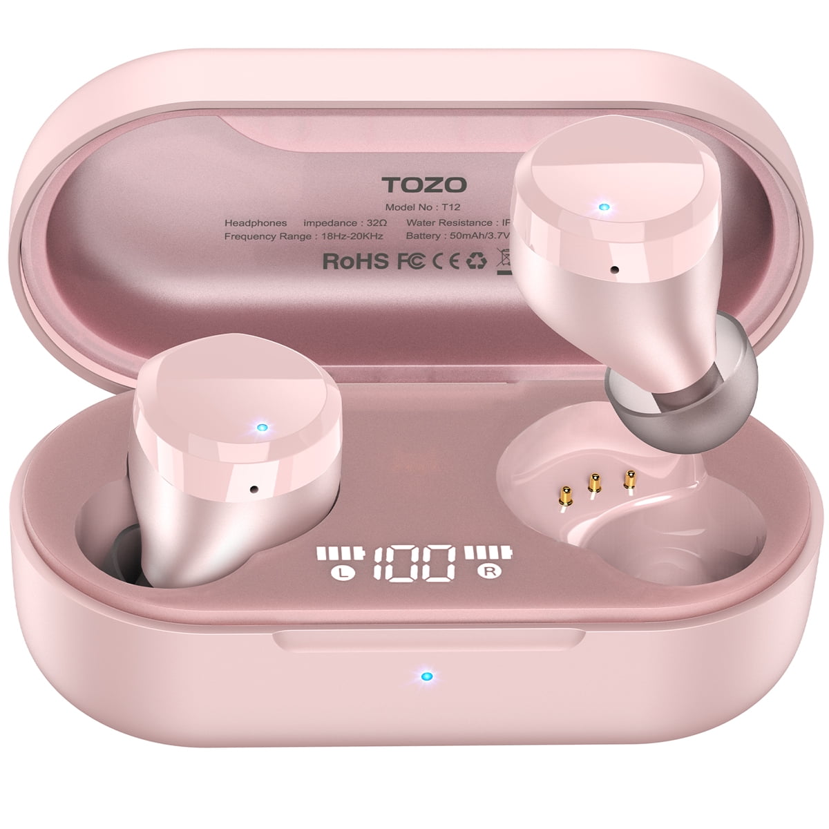 TOZO T12 Bluetooth Earbuds, 5.3 Version, Waterproof, OrigX Acoustic ...