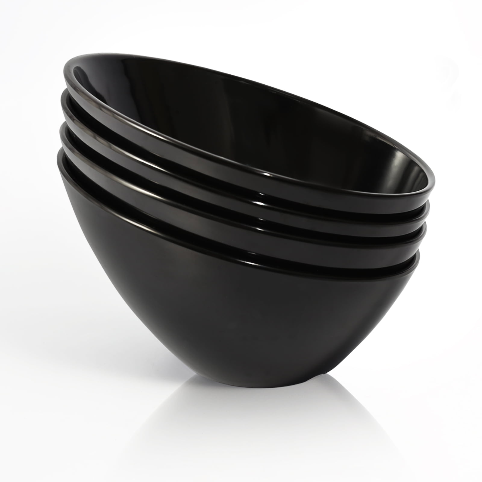 TP 26oz 8" Melamine Angled Serving Bowls, Salad Bowls Pack of 4 ...