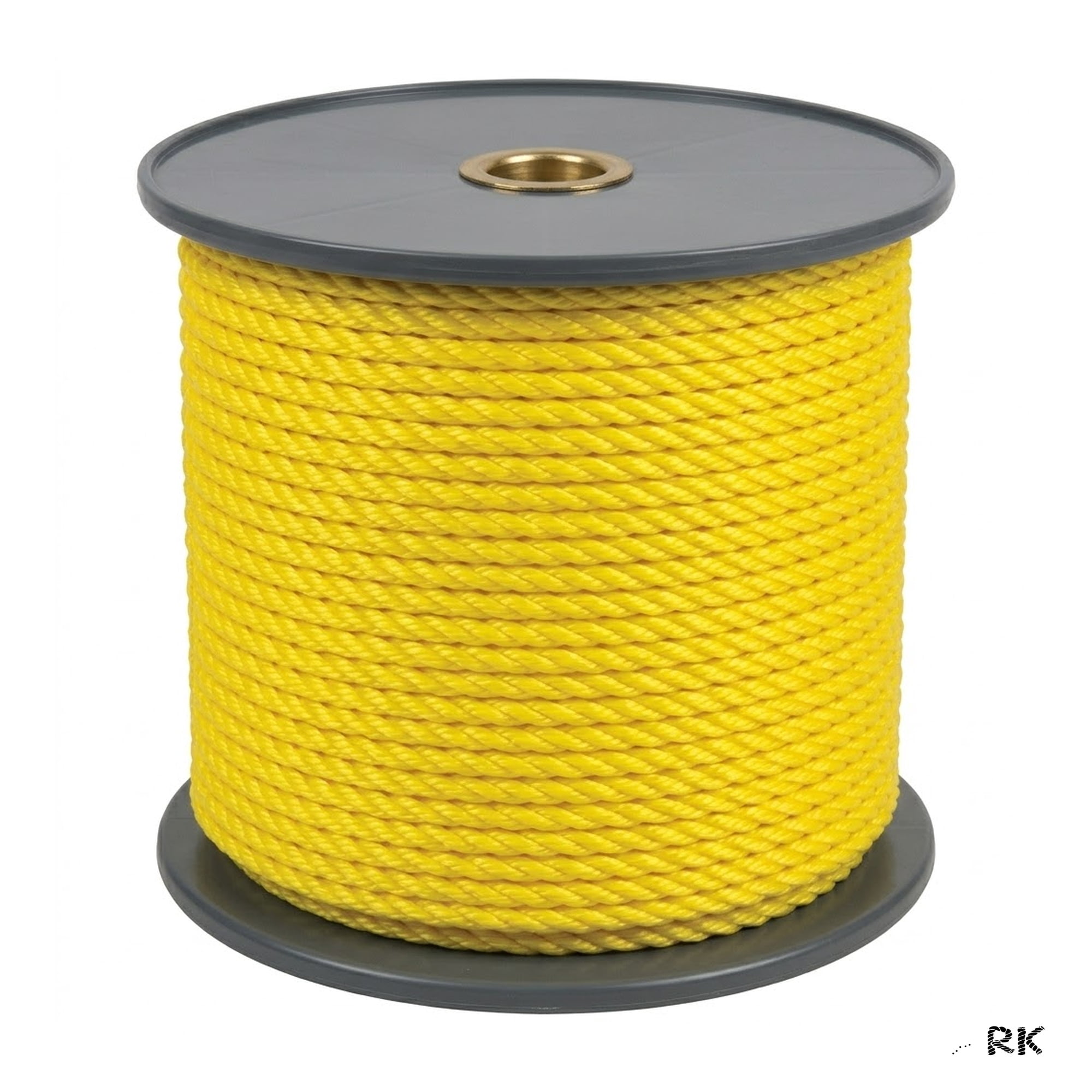 Rope King TP-38600Y, Twisted Poly Rope 3/8" x 600', Yellow, 1 Each ...