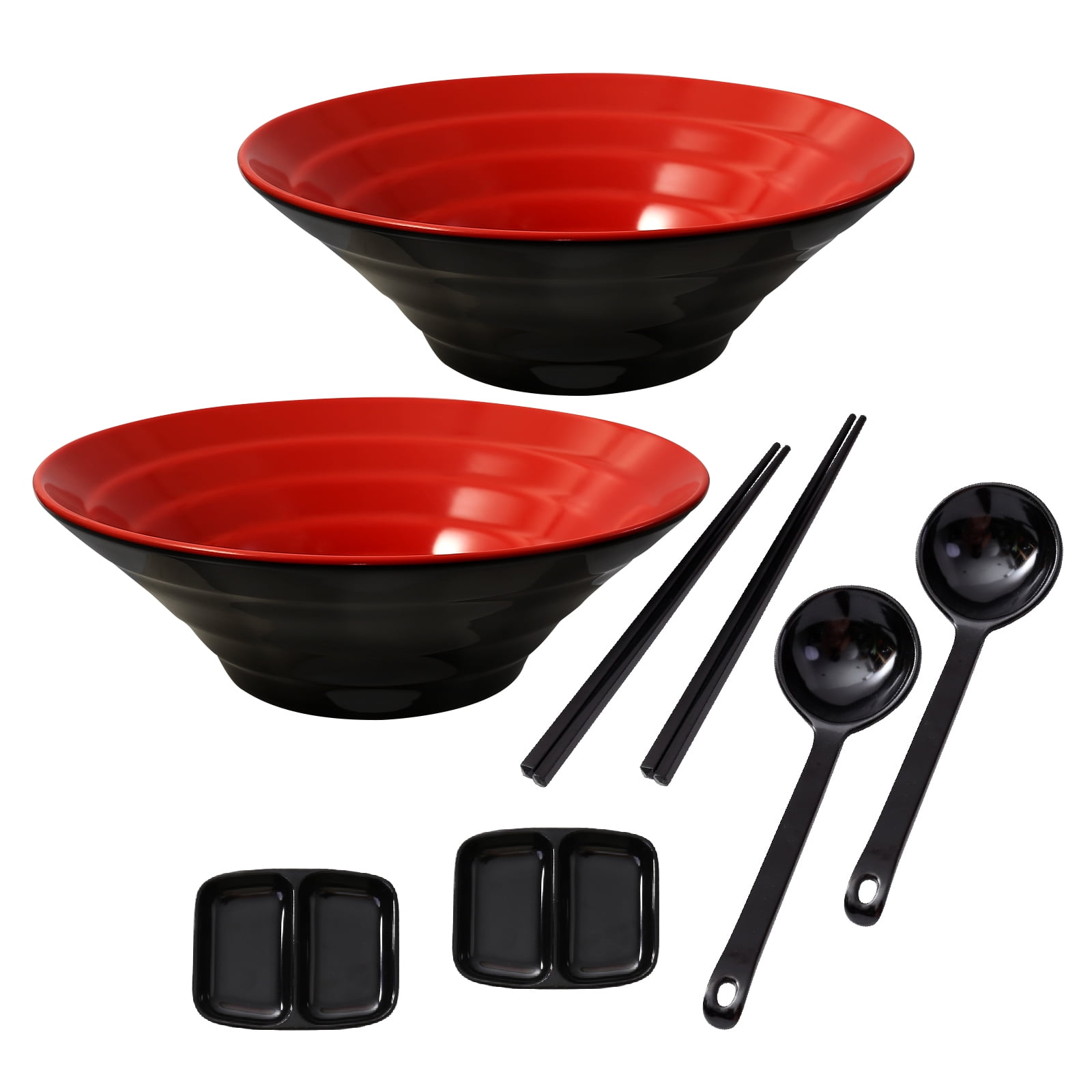 TP 60oz Ramen Bowls Set with Chopsticks Spoons and Dipping Bowls ...