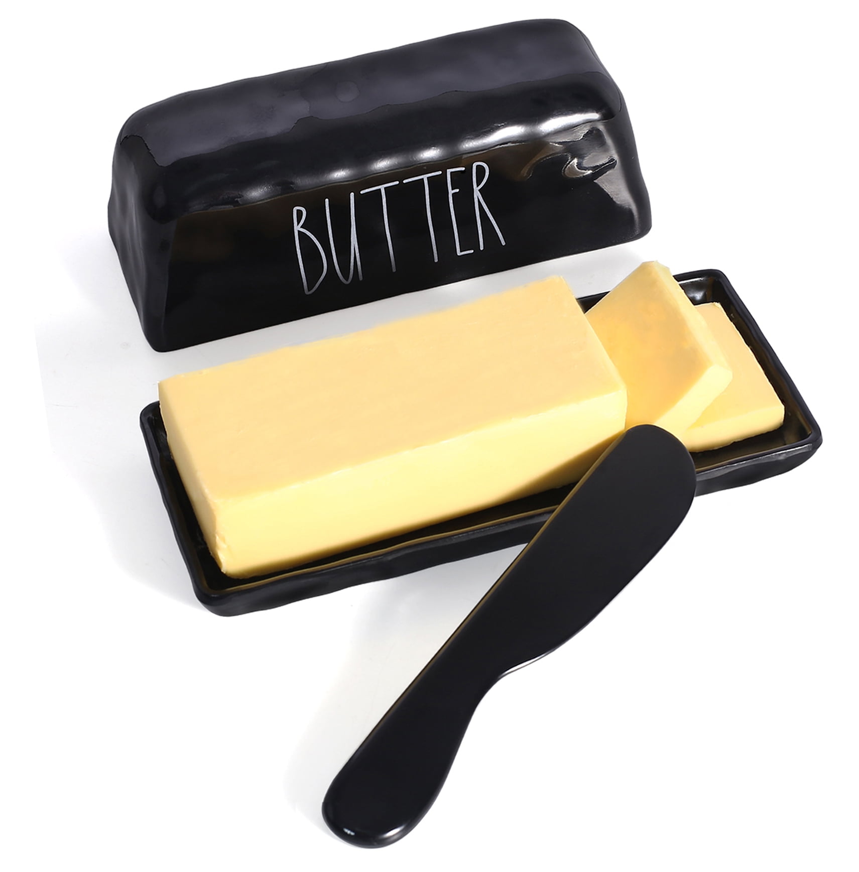 TP Melamine Butter Dish with Lid and Knife, Durable Butter Keeper for ...