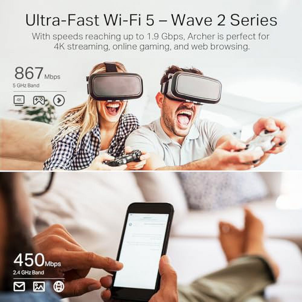 TP-Link AC1900 Smart WiFi Router (Archer A8) -High Speed MU-MIMO ...