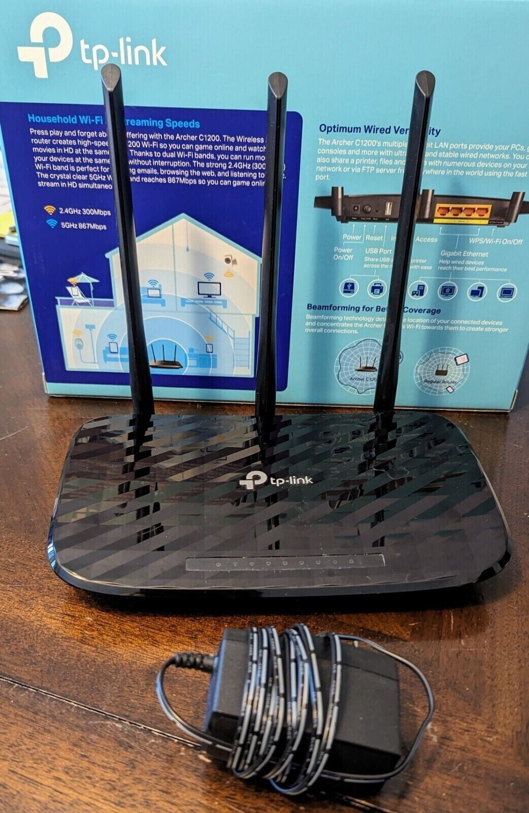 TP-Link Archer 900 450 Mbps Dual Band Gigabit Wireless WIFI Router ...