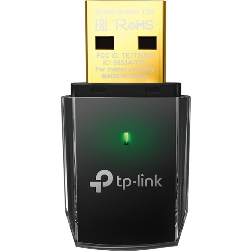 TP-Link Archer T2U IEEE 802.11ac Wi-Fi Adapter for Desktop Computer ...