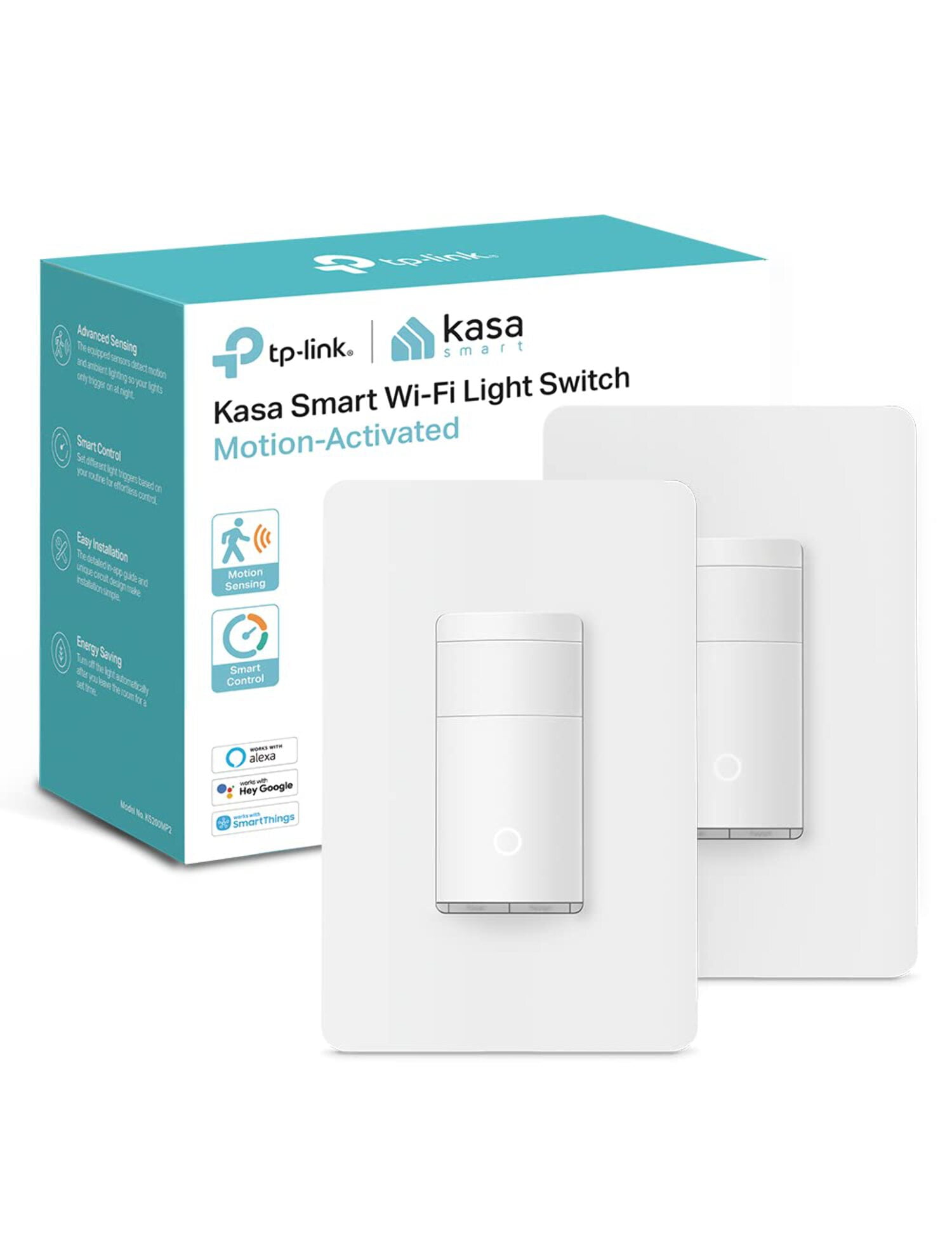 Kasa Smart Motion Sensor Switch, Single Pole, Needs Neutral Wire, 2.4GHz Wi-Fi Light Switch ...