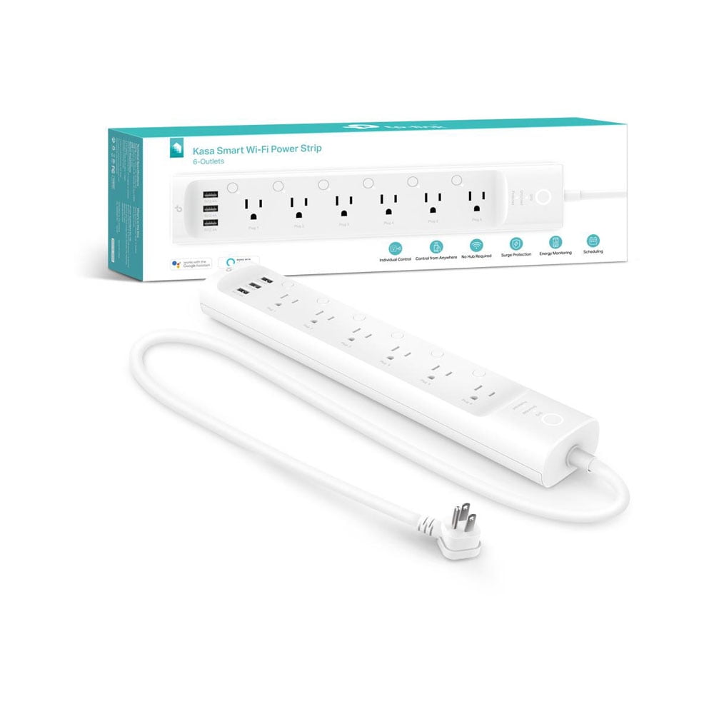 TP-Link Smart Wi-Fi 6-Outlet Power Strip with Surge Protector, Multi ...