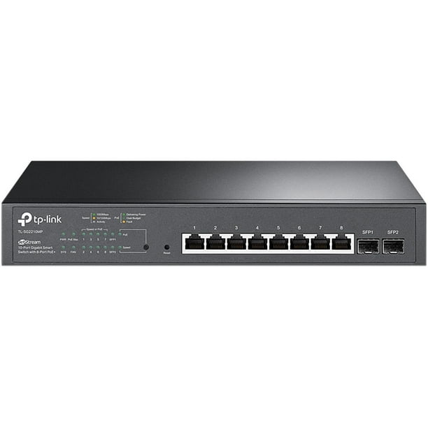 TP-Link TL-SG2210MP | Jetstream 10 Port Gigabit Smart Managed PoE Switch | 8 PoE+ Ports @ 150W ...