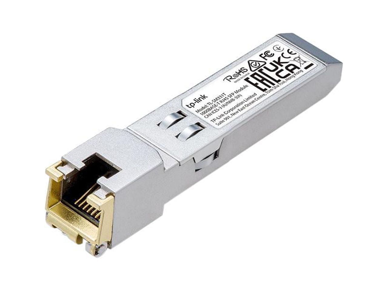 TP-Link TL-SM331T | 1000Base-T RJ45 SFP Module | 1.25G Copper SFP ...