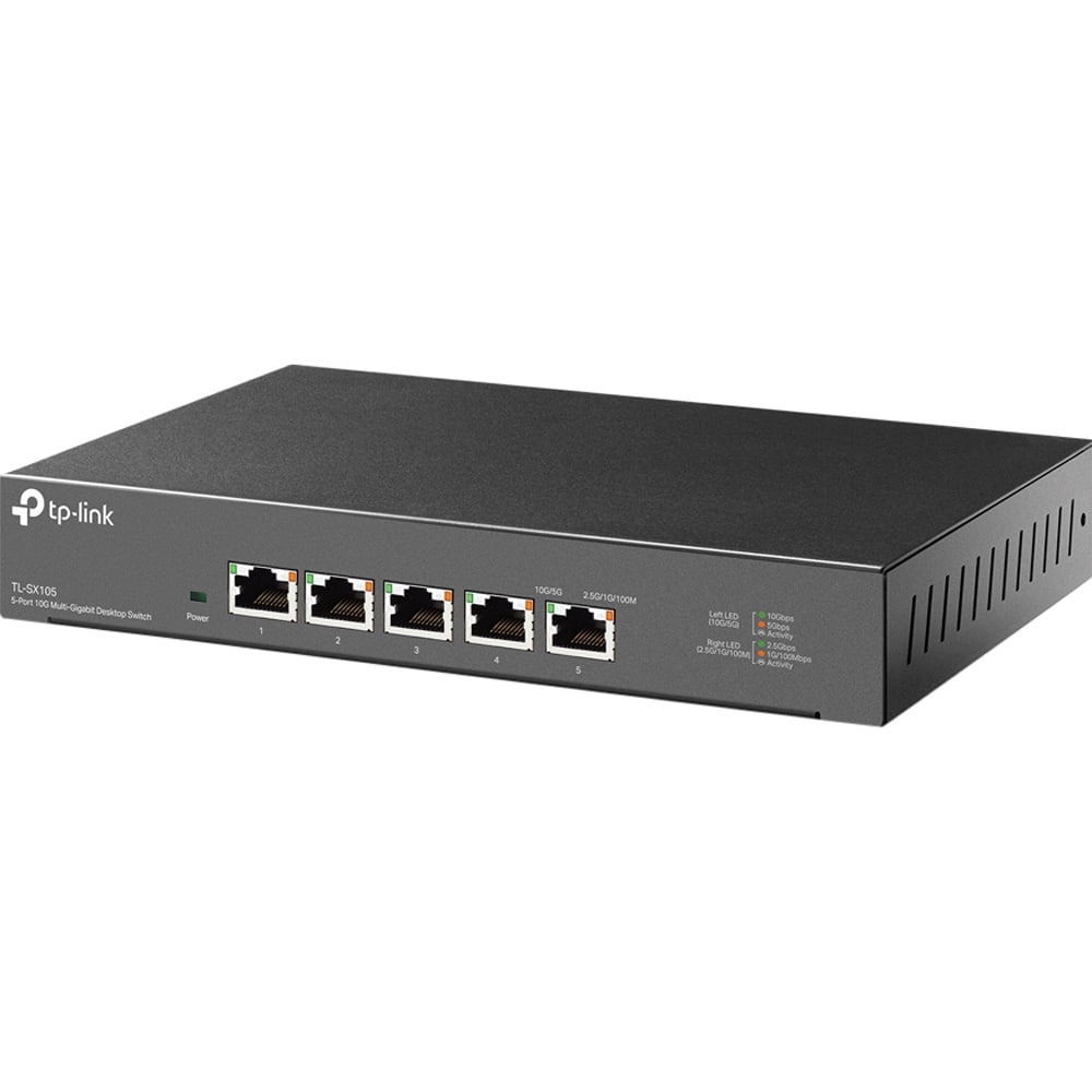 Open Box TP-Link TL-SX105 5-Port 10G Desktop Switch - - Walmart.com