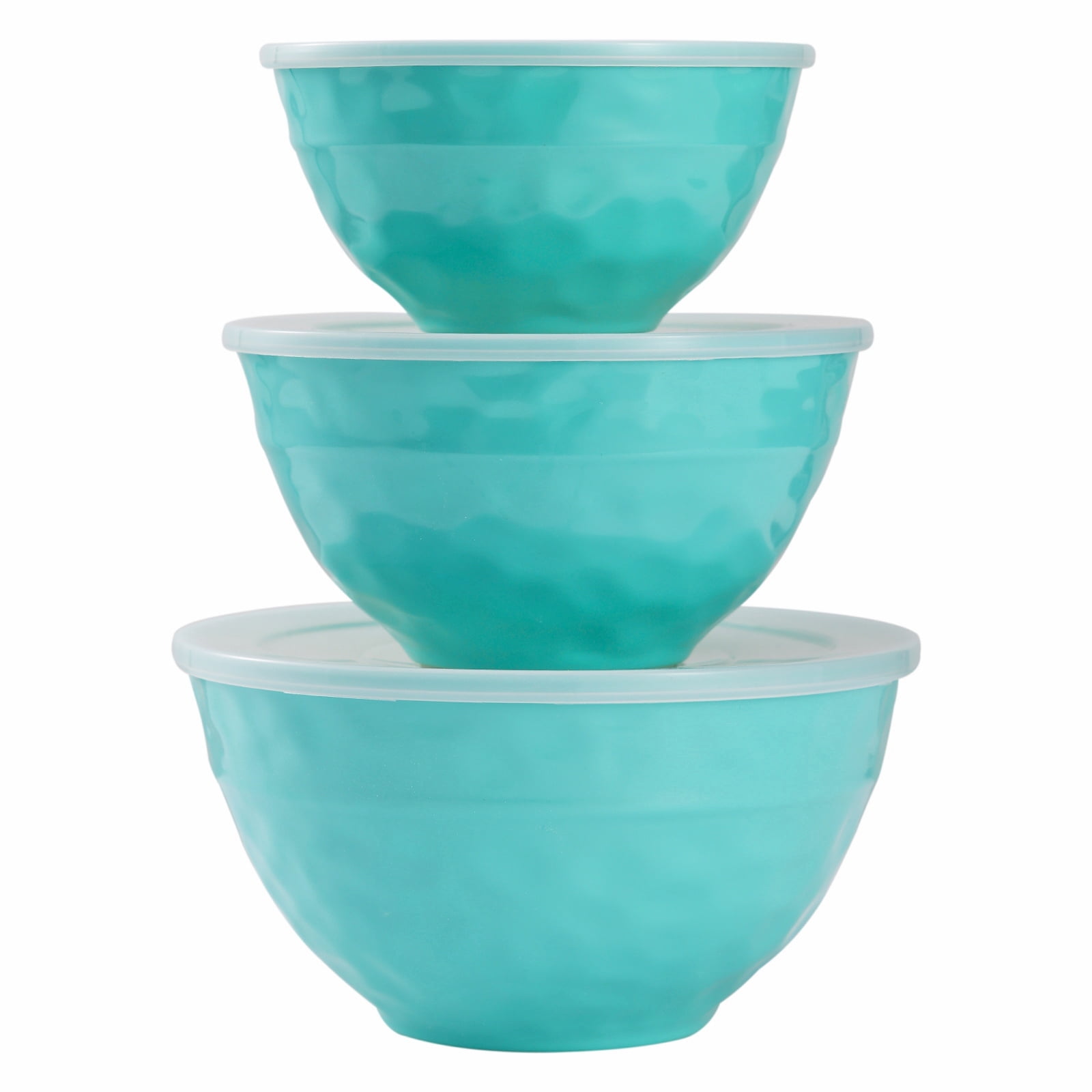 TP Melamine 6-Piece Large Prep Dinner Plates Set, Stackable Kitchen ...