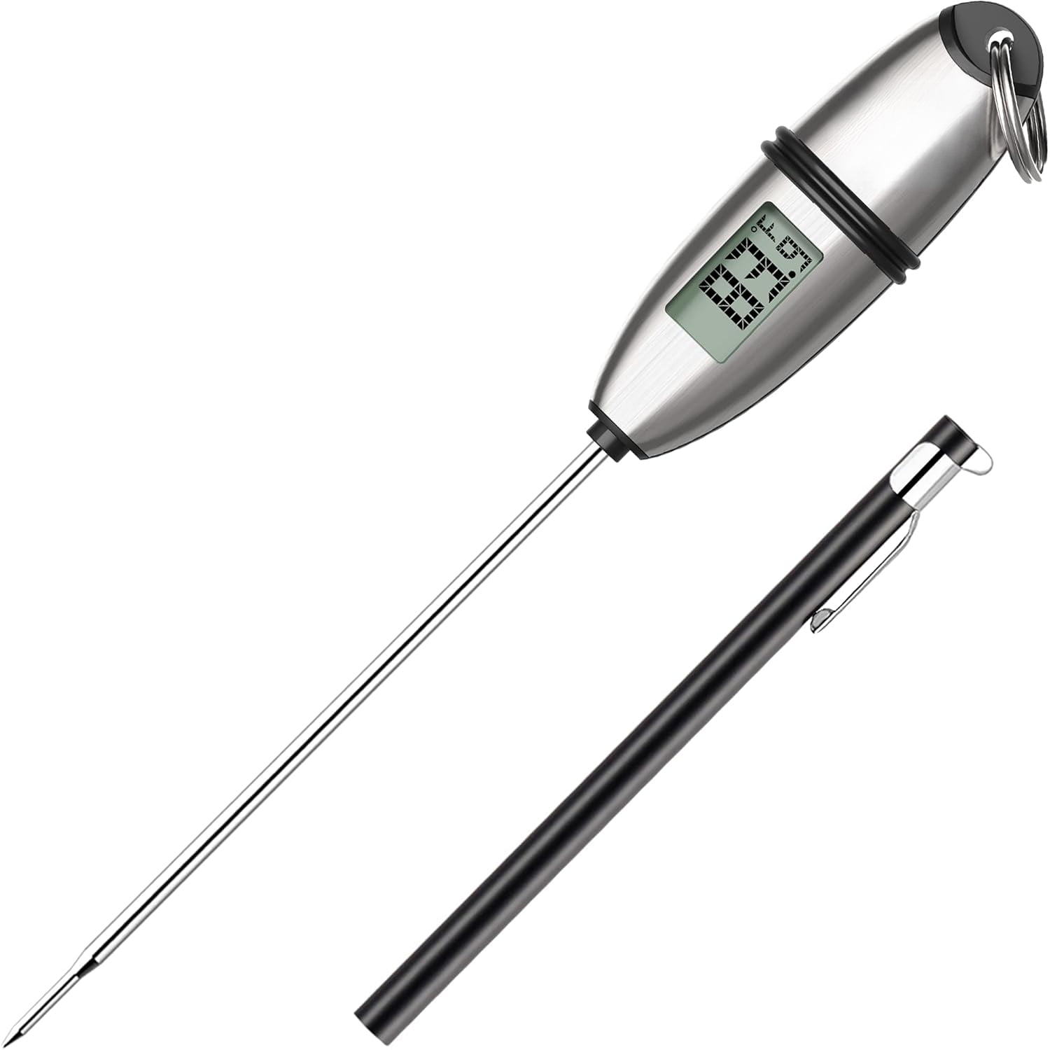 TP02S Digital Food & Meat Thermometer - Extra Long Probe, Instant Read ...