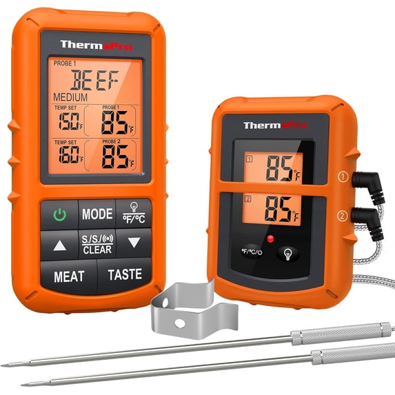 TP20 500FT Wireless Meat Thermometer with Dual Probe, Digital Cooking ...