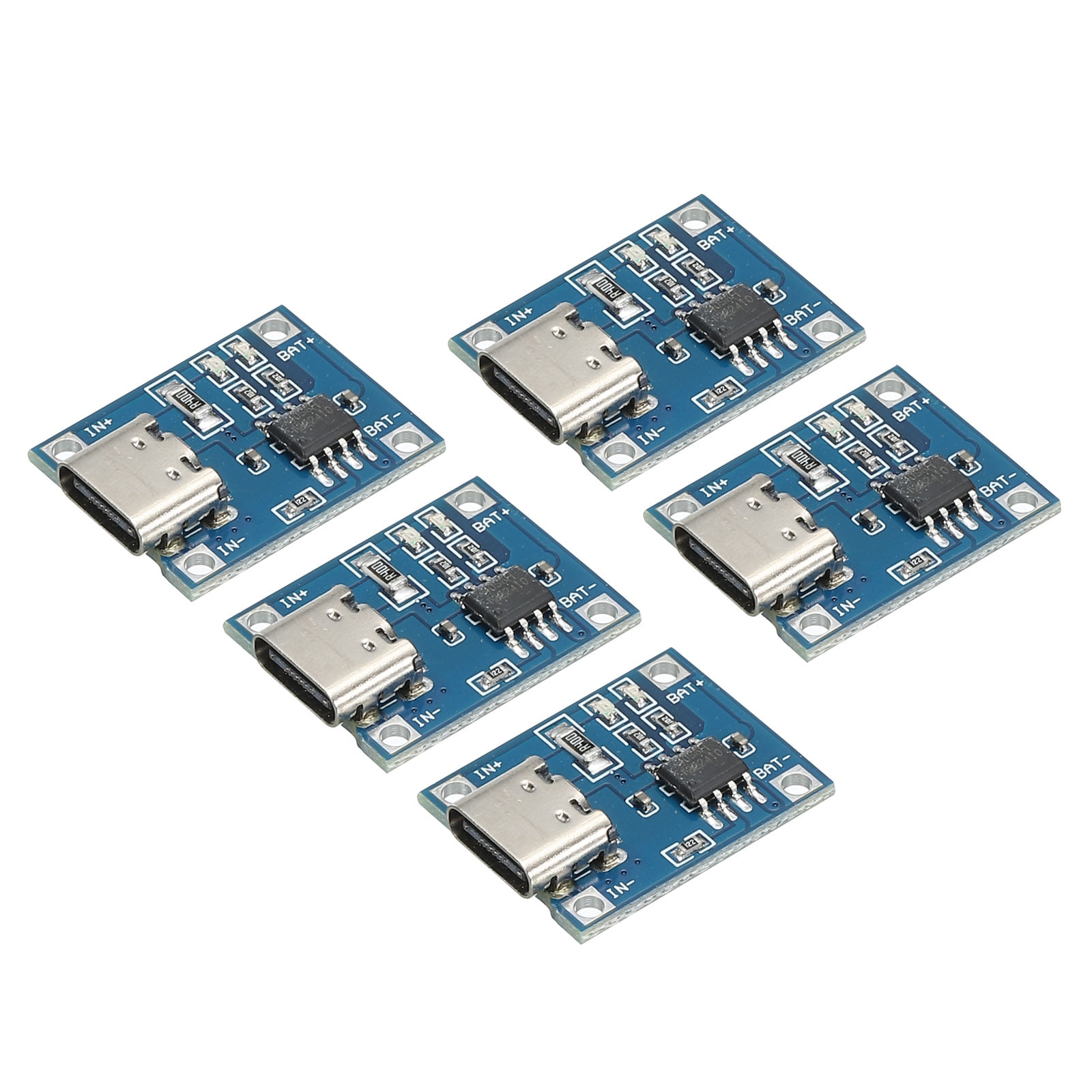 TP4056 TYPE-C USB 4.5-5.5V 1A Battery Charger Module Panel Pack of 5 ...